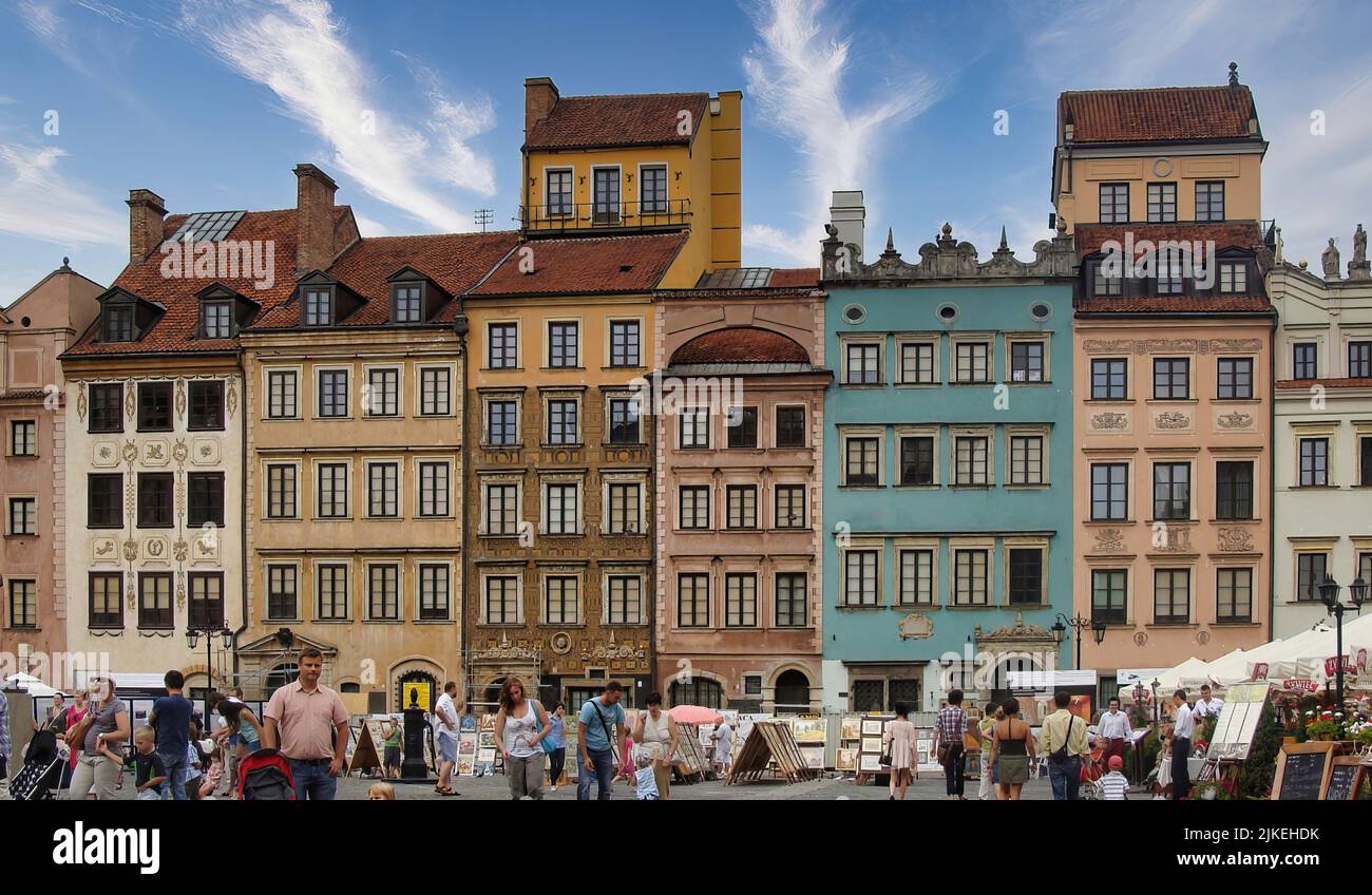 Warsaw, the capital of Poland with architecture ranging from Gothic ...