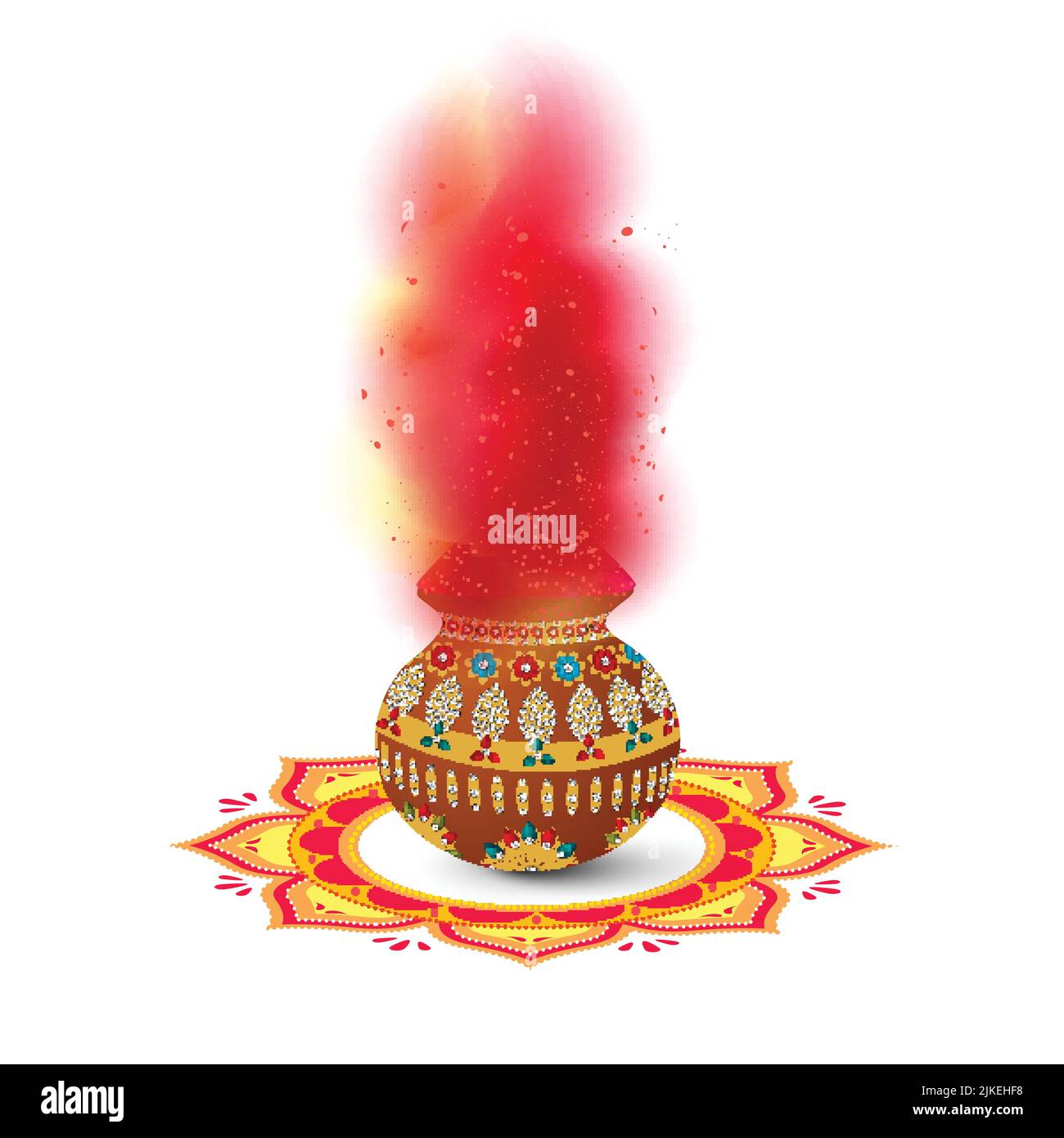 Holi rangoli Stock Vector Images - Alamy