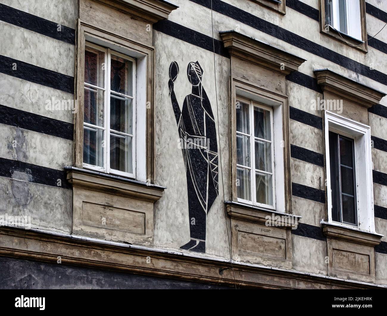 Some details of Warsaw, (Poland) with its very varied architecture ...