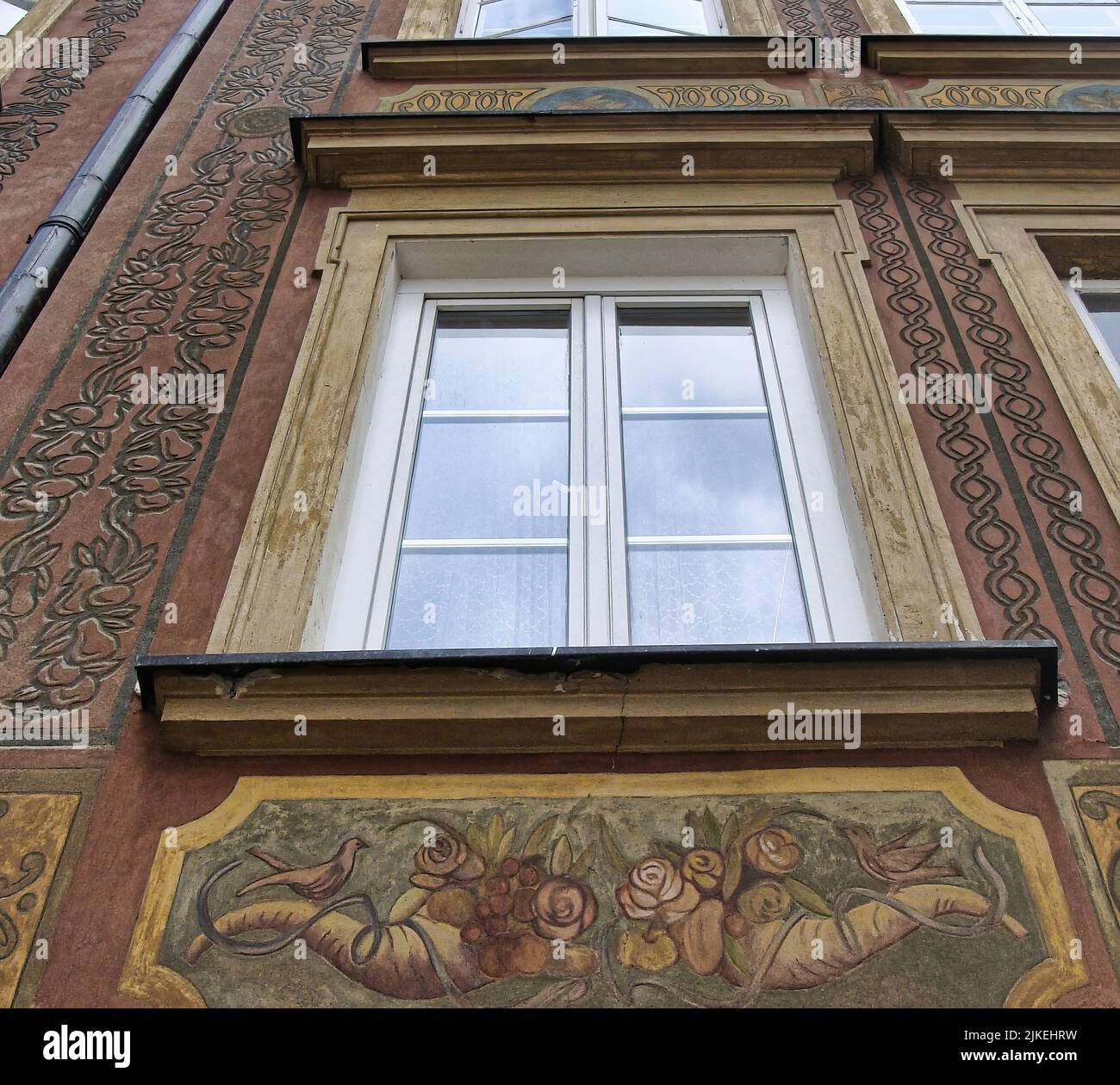 Some details of Warsaw, (Poland) with its very varied architecture ...