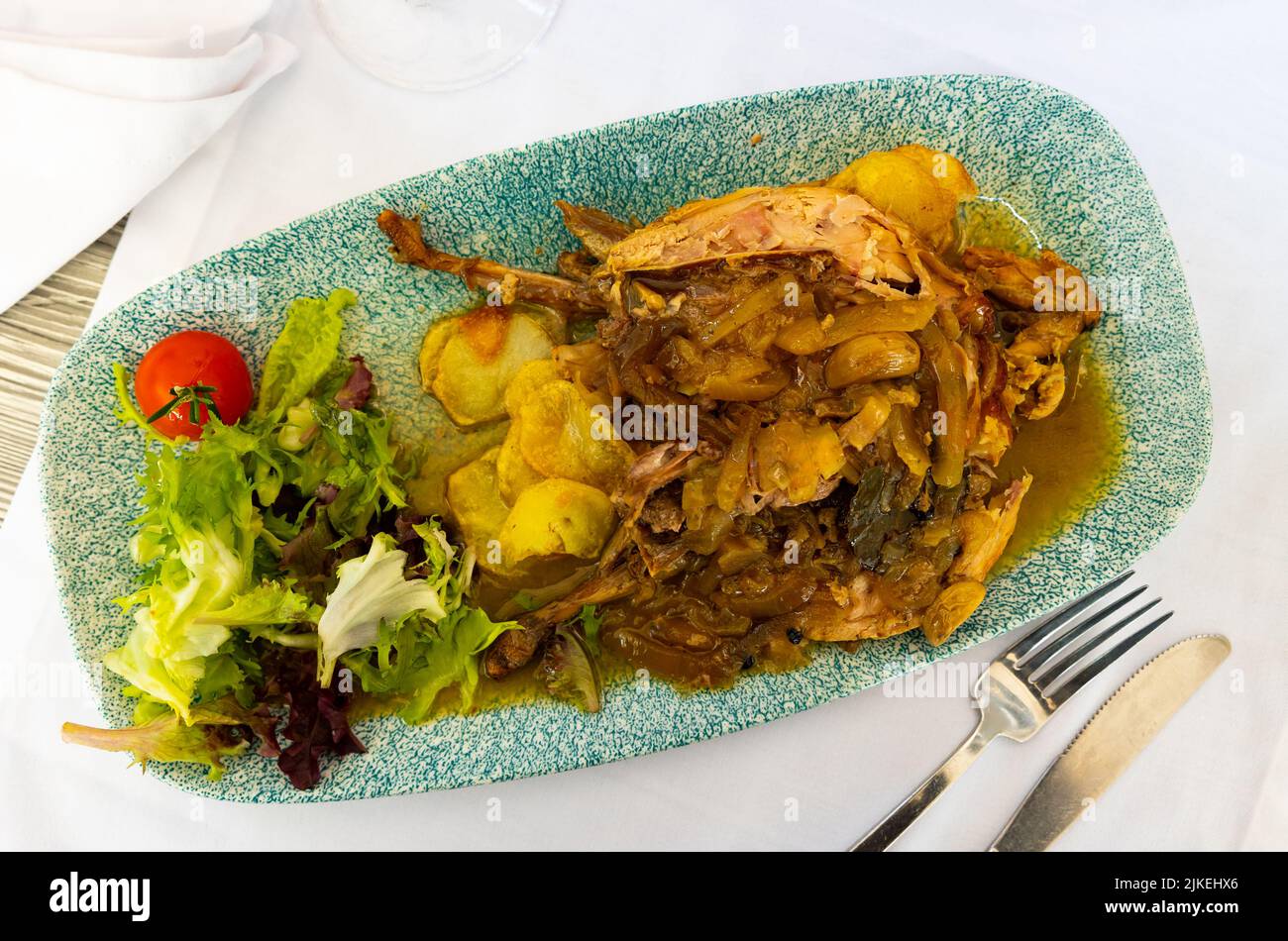 Traditional Spanish dish is Perdiz a la Toledana Stock Photo - Alamy