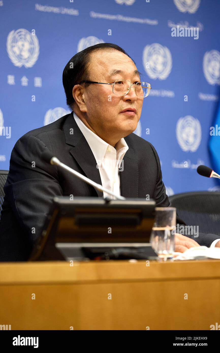 New York, NY, USA. 1st Aug, 2022. Amb. Zhang Jun, Permanent ...