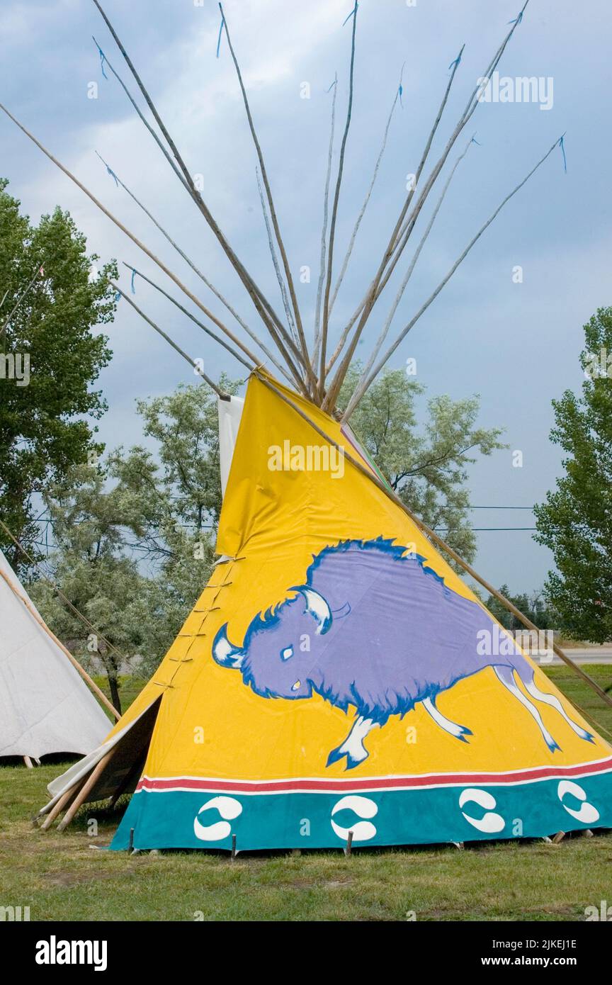 on the Crow Indian Reservation, Crow Agency Montana Stock Photo - Alamy