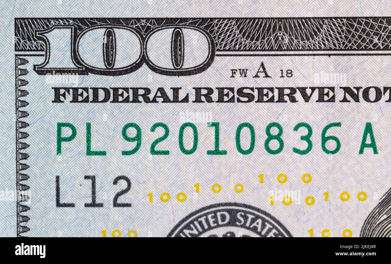 details of cash American hundred dollars, cash American dollars with a ...