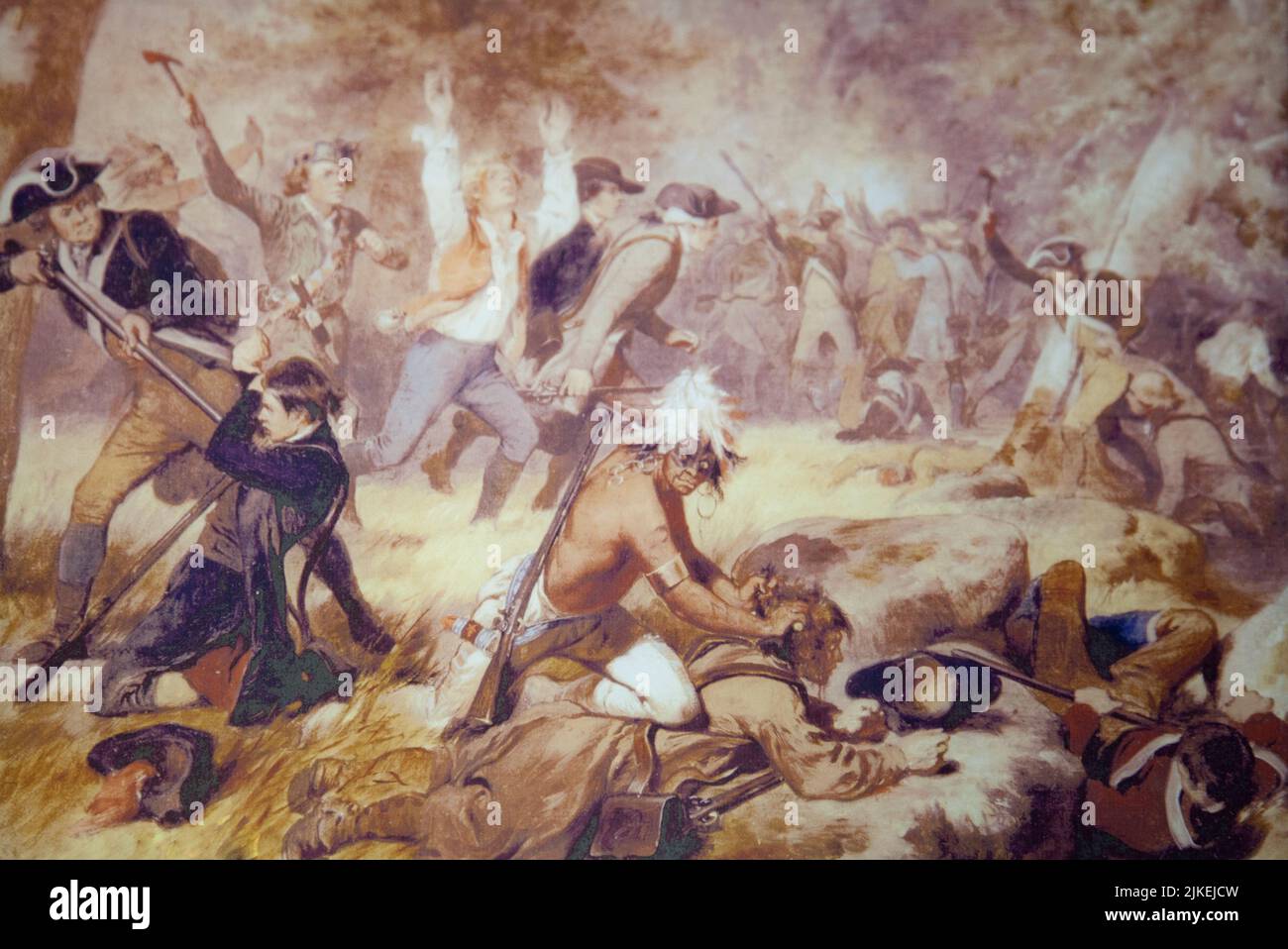 The Wyoming Valley Massacre of 1778. Indian and Tory raid on the people ...