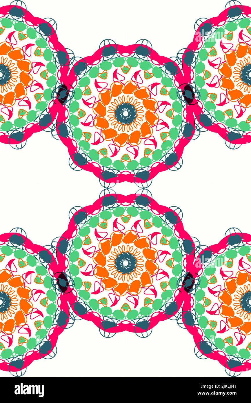 Luxury seamless pattern circles Cut Out Stock Images & Pictures - Alamy