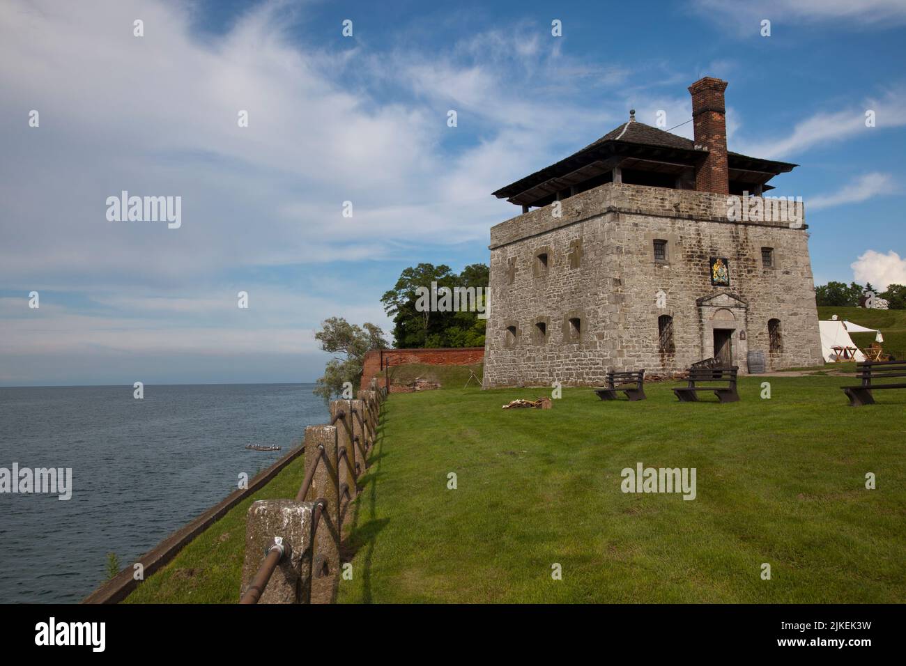 Sits on a bluff overlooking Lake Ontario Old Fort Niagara State Park ...