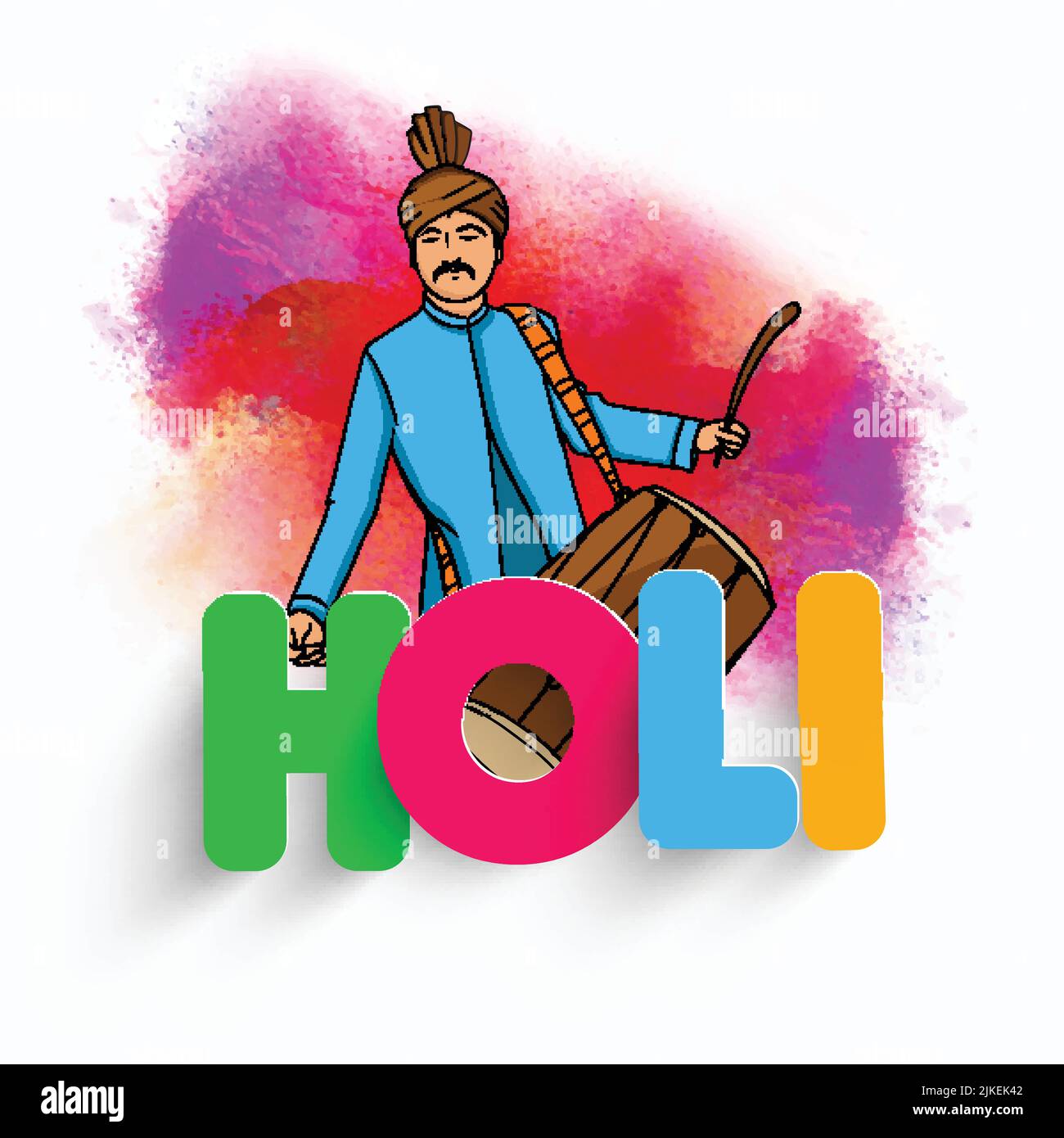 Dhol Stock Vector Images - Alamy