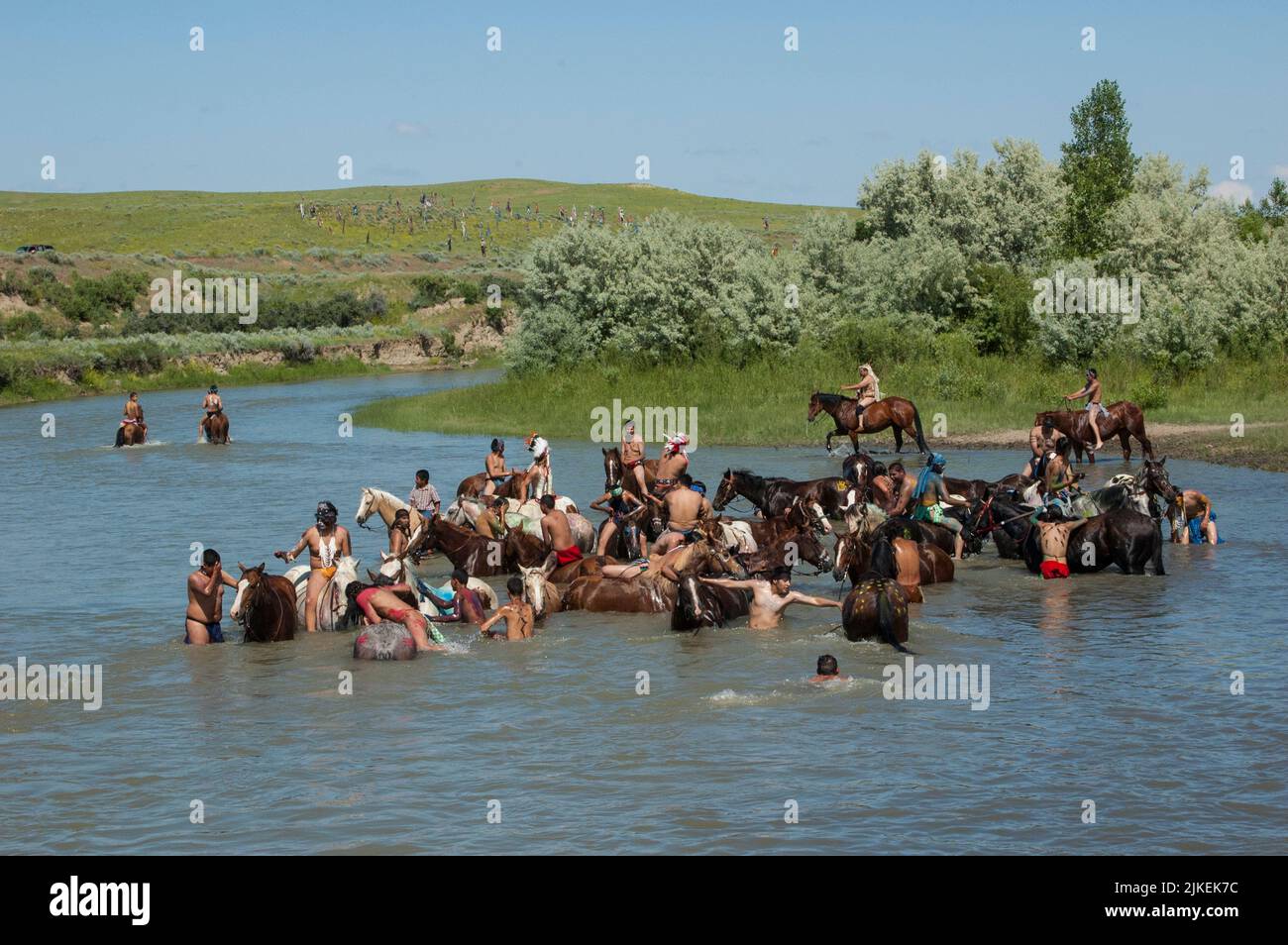 On the Crow Indian Reservation, Crow Agency Montana Stock Photo - Alamy