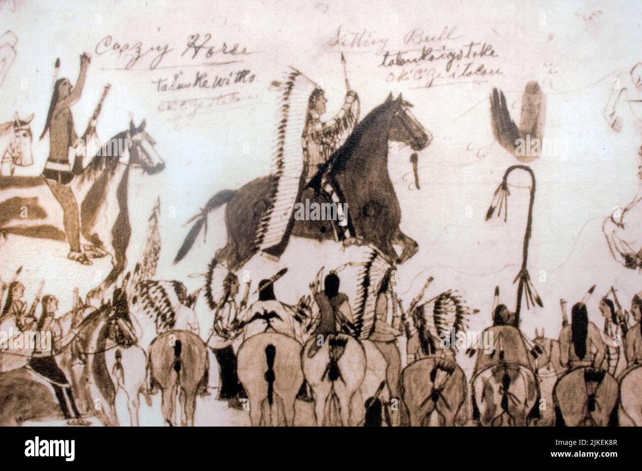 Hide painting native american hi-res stock photography and images - Alamy