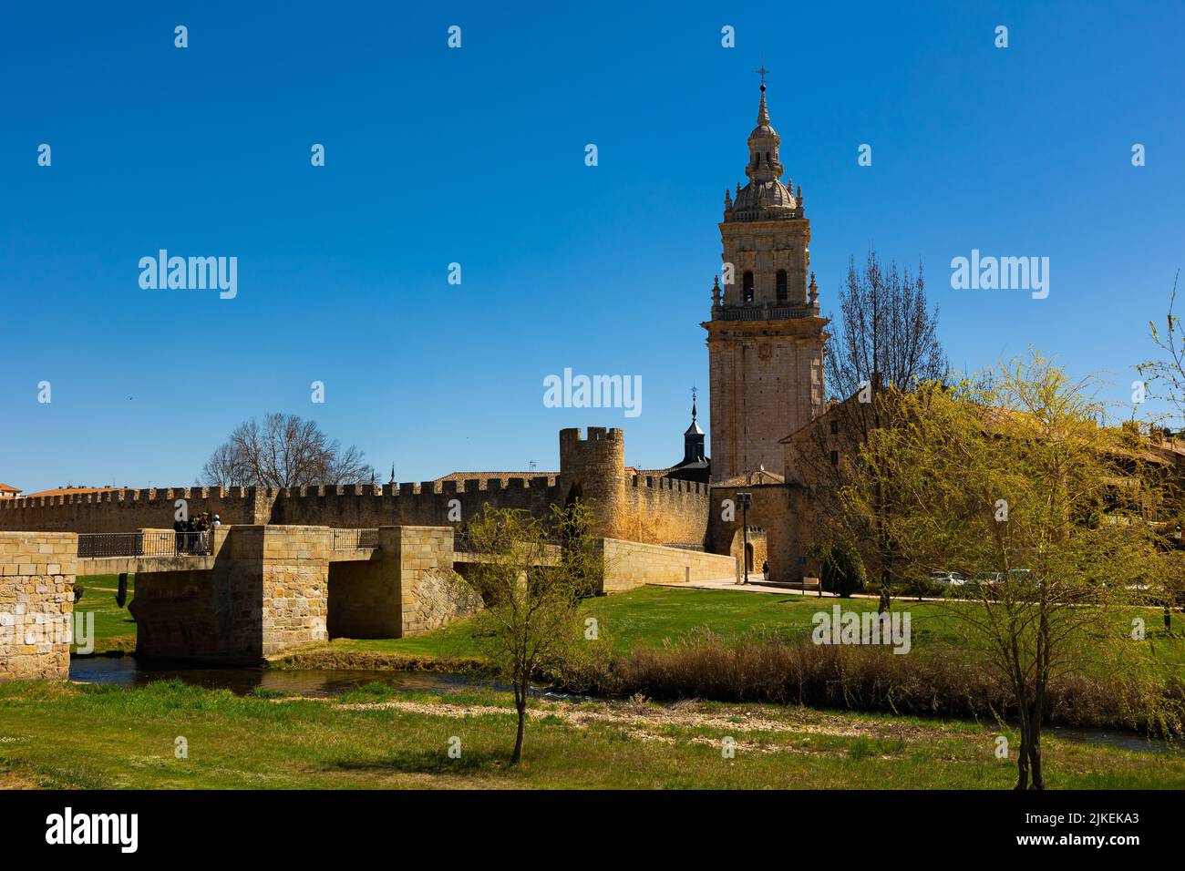 Medieval Cathedral of Assumption of El Burgo de Osma, Spain Stock Photo ...