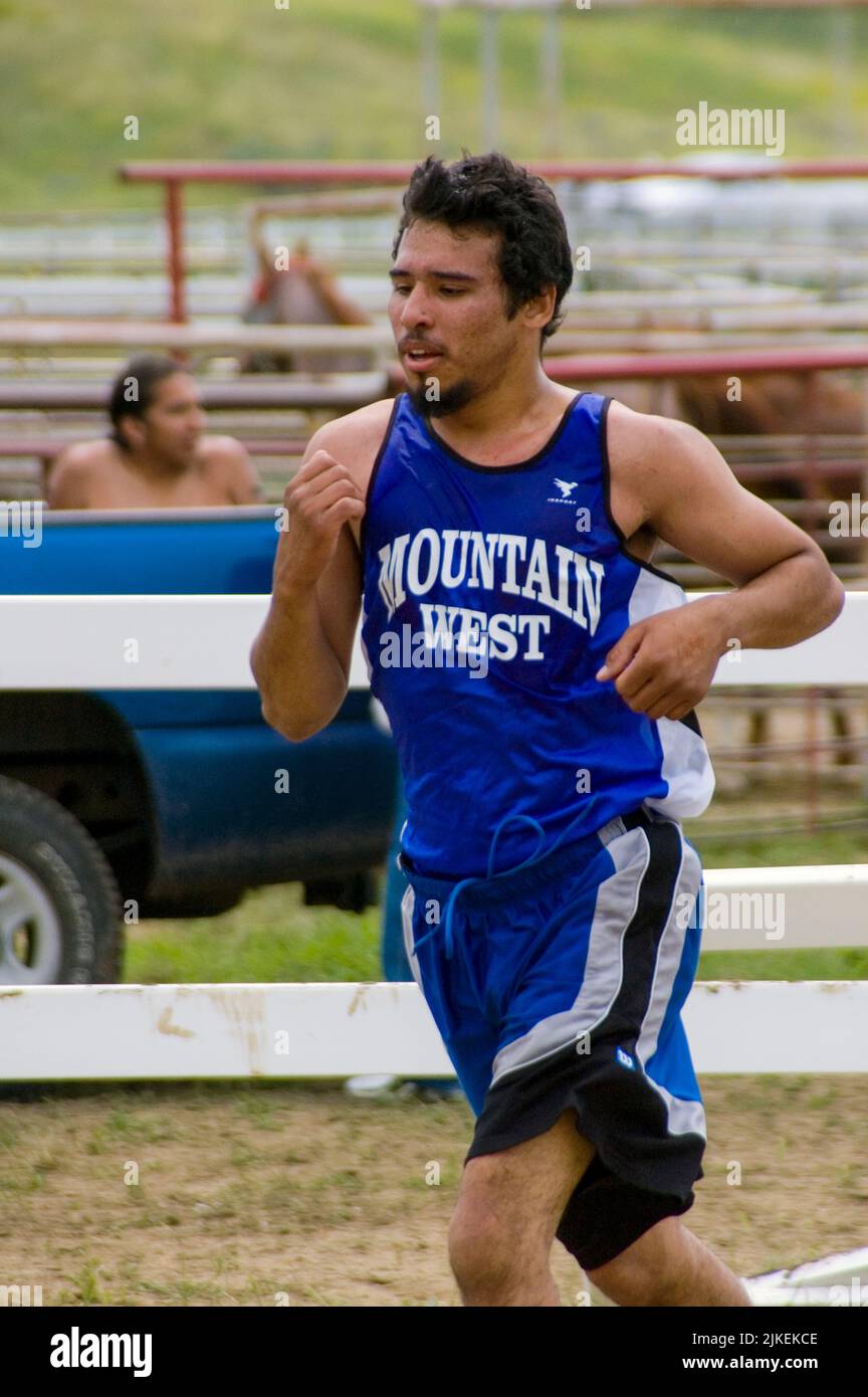 on the Crow Indian Reservation, Crow Agency Montana Stock Photo - Alamy