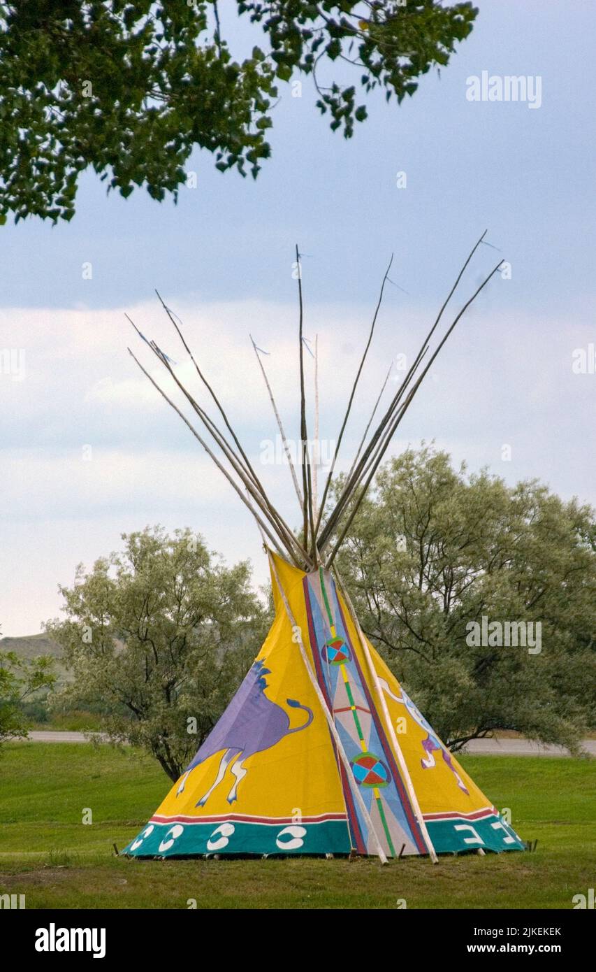 on the Crow Indian Reservation, Crow Agency Montana Stock Photo - Alamy