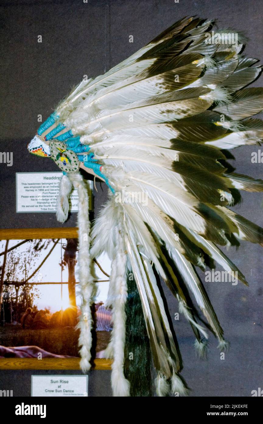 Crow Indian Reservation Museum, Crow Agency Montana Stock Photo - Alamy