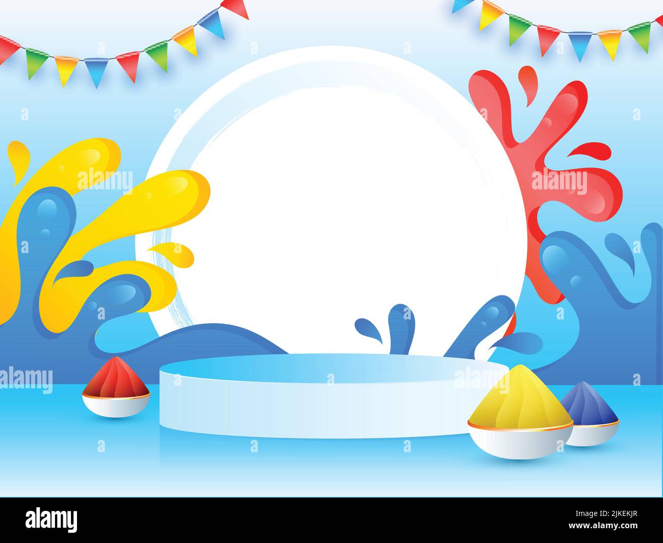 Indian festival of colours, Happy Holi concept with dry colour powder ...