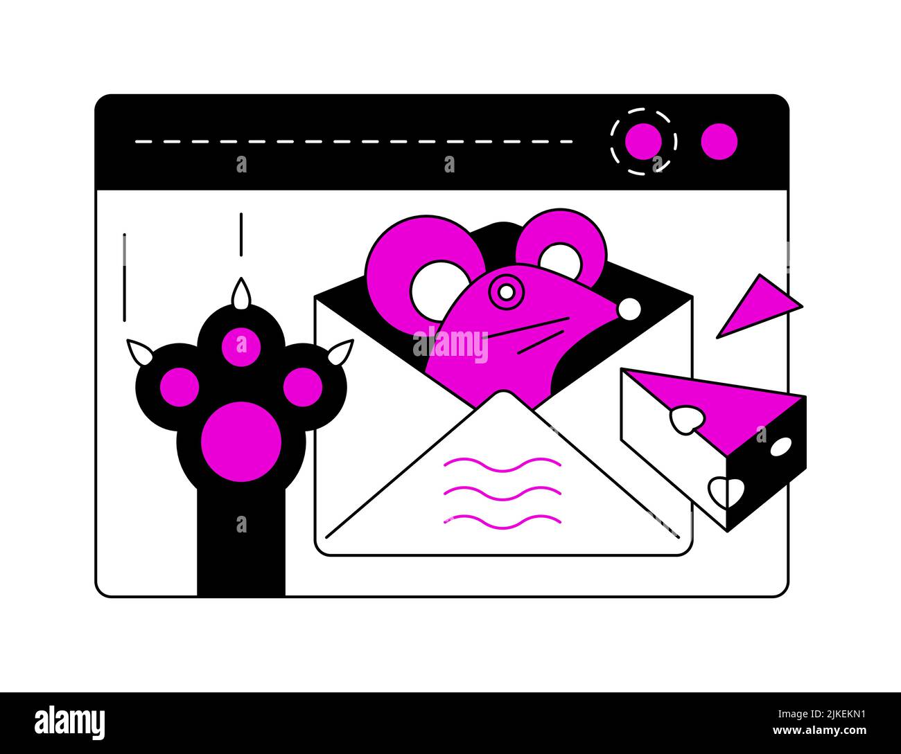 Sorting messages Cut Out Stock Images & Pictures - Alamy