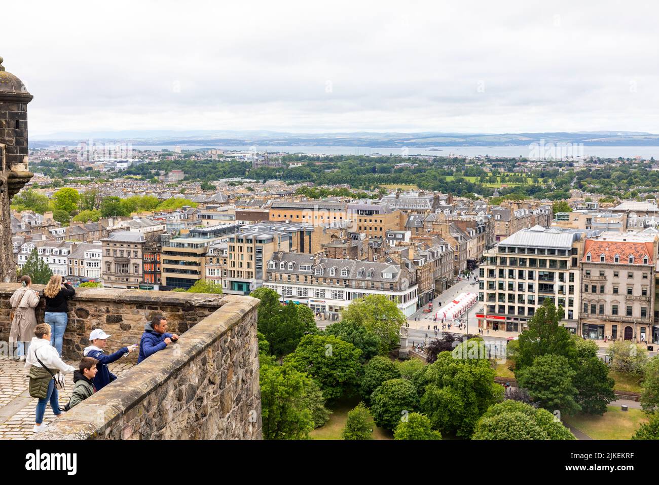 Edinburgh view from Edinburgh castle walls view over new town towards ...