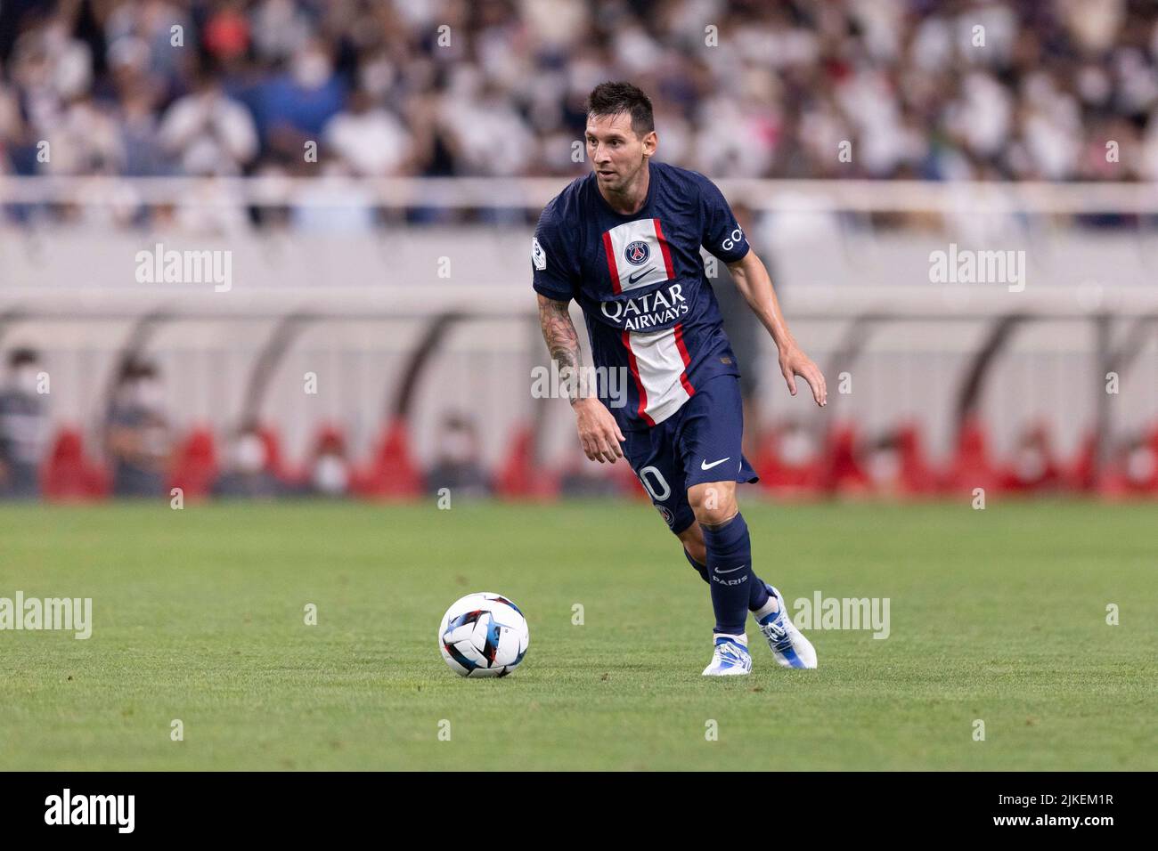 Saitama, Japan. 23rd July, 2022. Lionel Messi (PSG) Football/Soccer ...