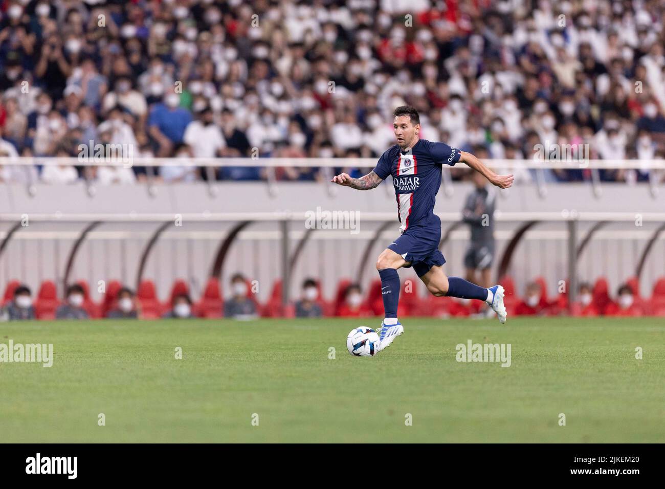 Saitama, Japan. 23rd July, 2022. Lionel Messi (PSG) Football/Soccer ...