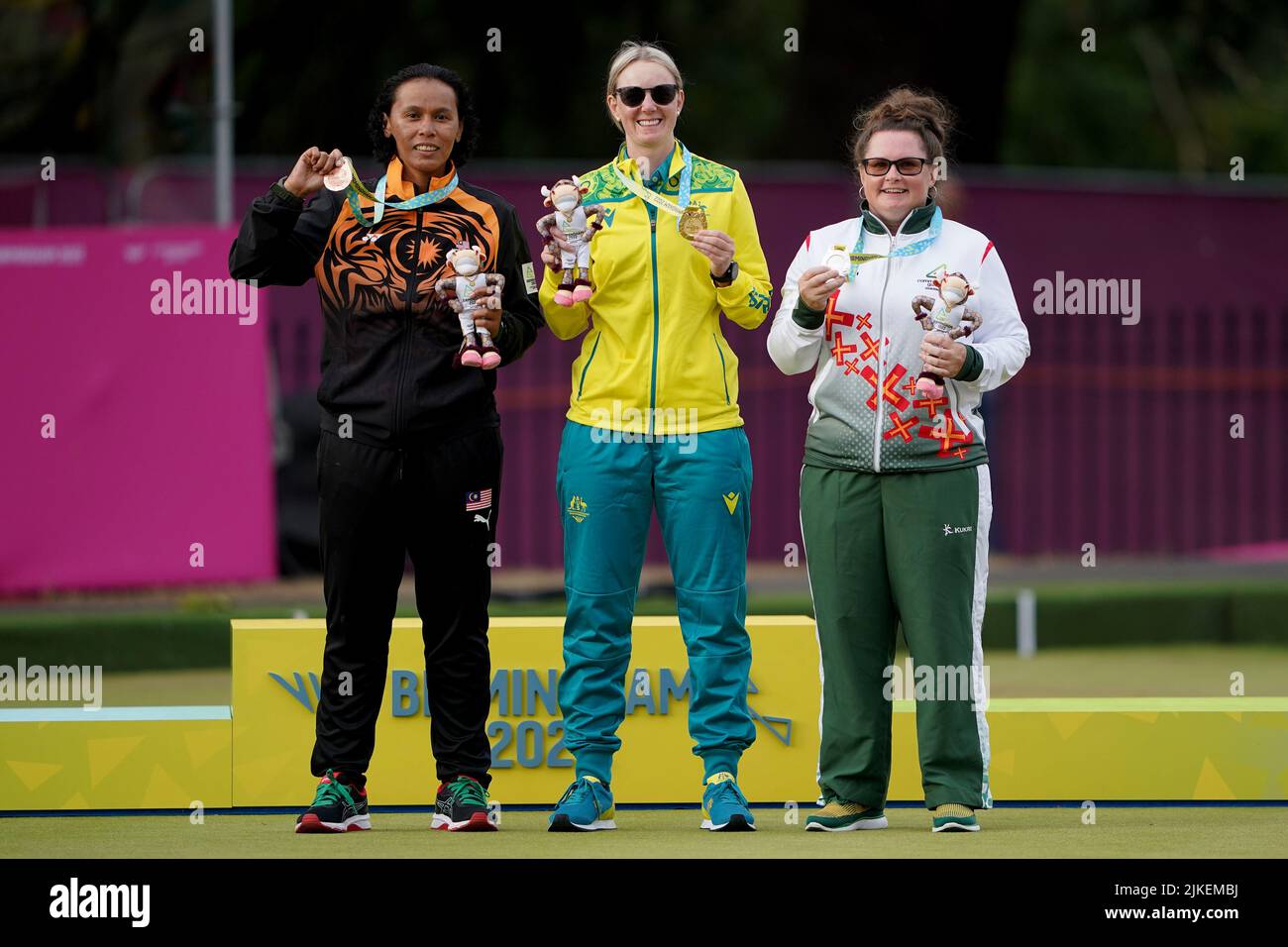 Team Australia's Ellen Ryan poses with her gold medal after victory in ...