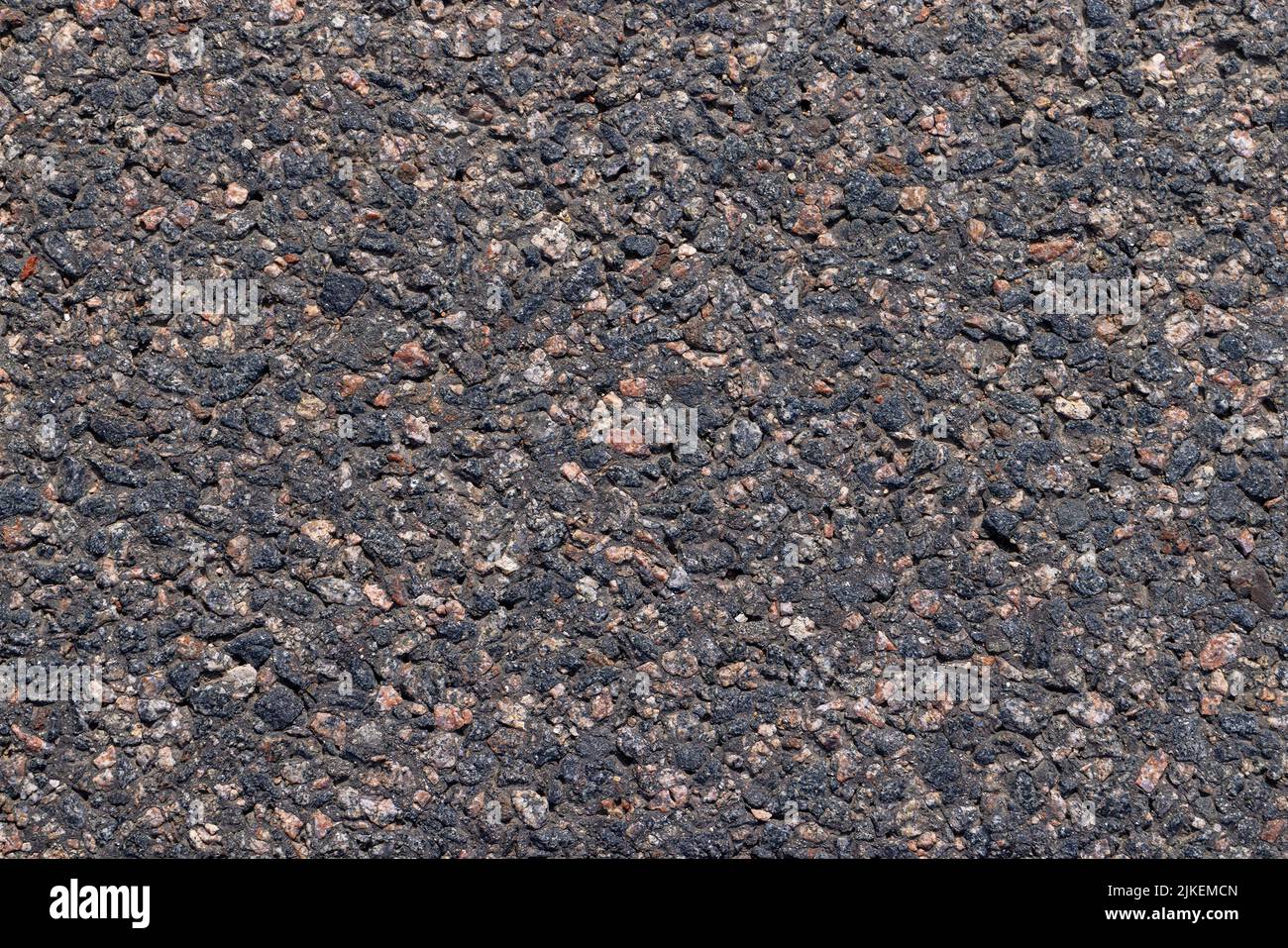 paved piece of highway, the structure of a highway made of crushed ...