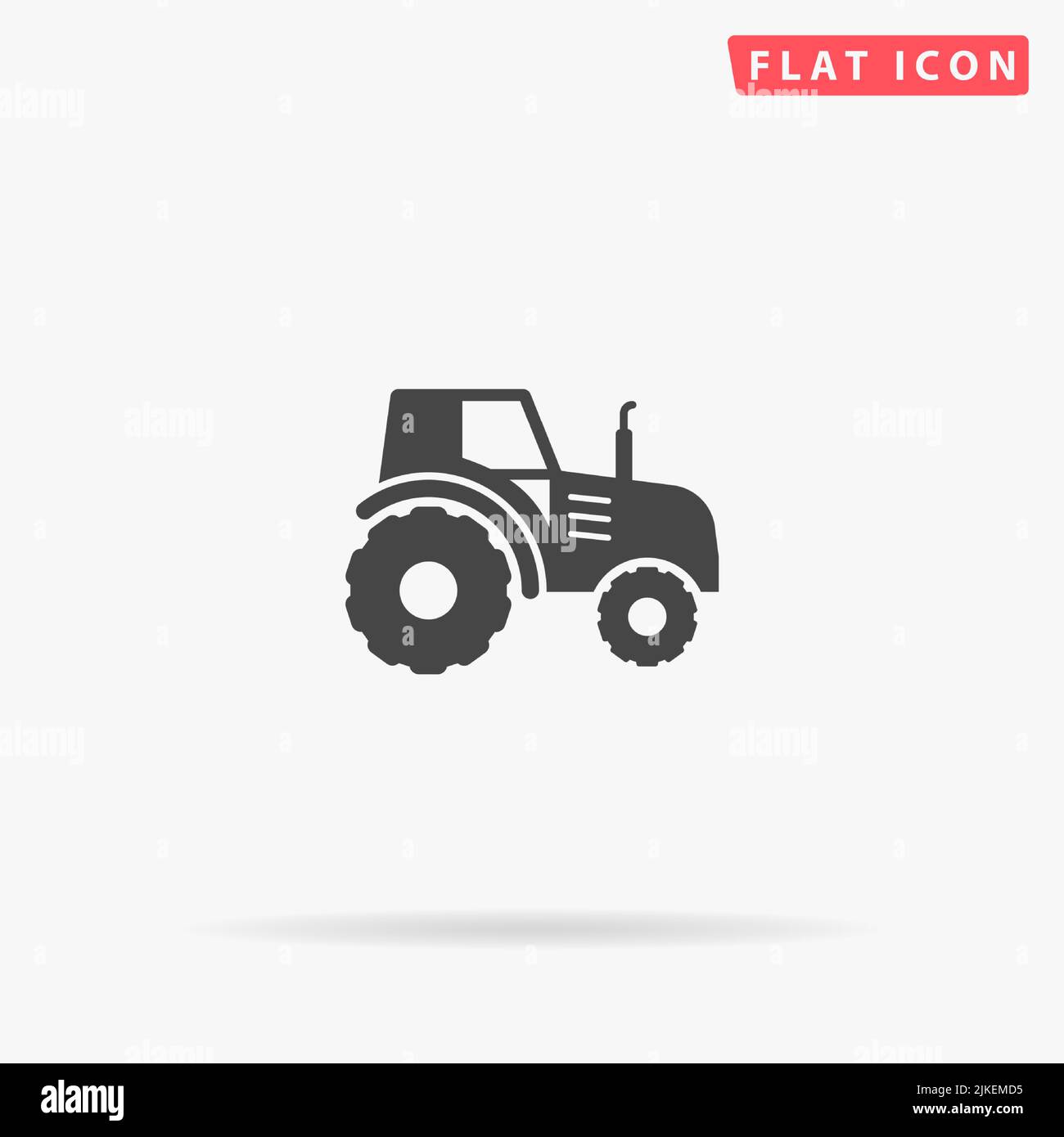 Hand drawn farm truck tractor transport hi-res stock photography and ...