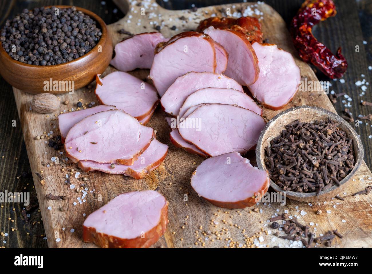 industrial production of meat that is cooked at the enterprise, food ...