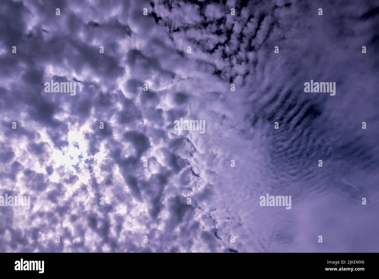 Blue sky with light clouds in windy weather, beautiful blue sky in ...