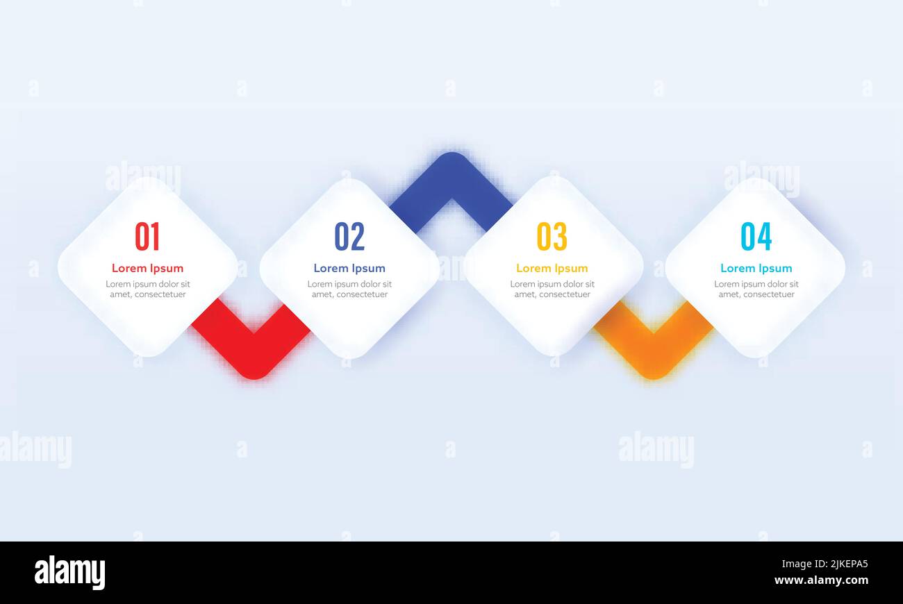 Four Options Business Approach Process Template For Infographic Concept ...