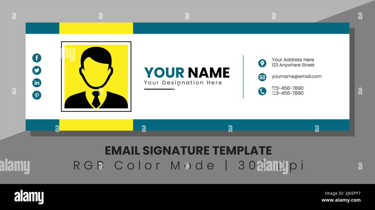 Modern email signature hi-res stock photography and images - Alamy