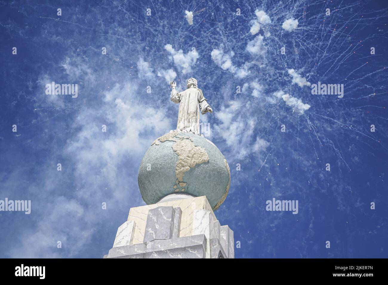 San Salvador, El Salvador. 01st Aug, 2022. View of the Salvador del ...