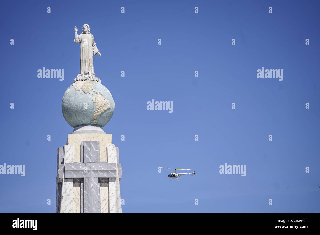 San Salvador, El Salvador. 01st Aug, 2022. View of the Salvador del ...