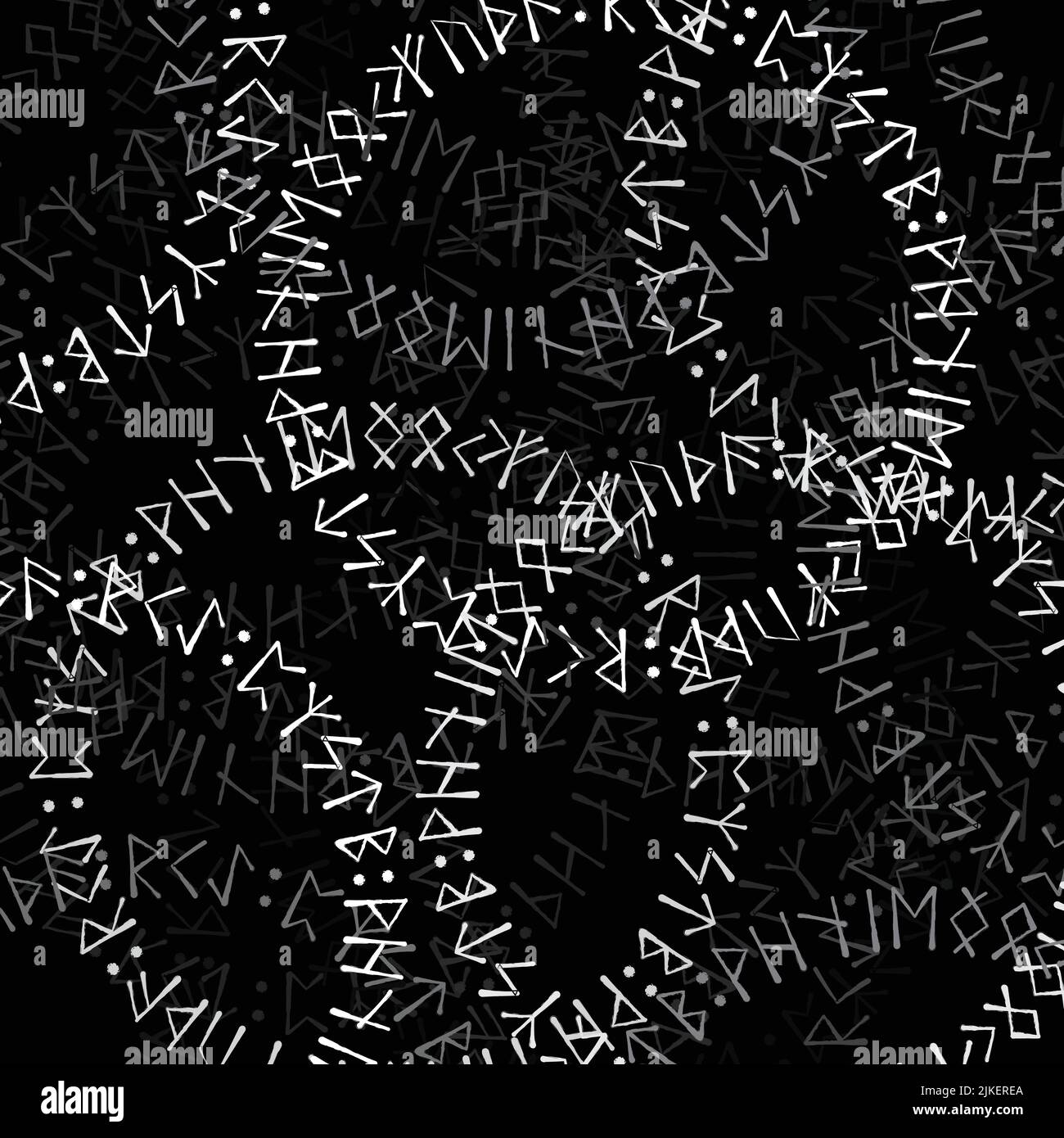 Viking runes circles black background Stock Vector Image & Art - Alamy