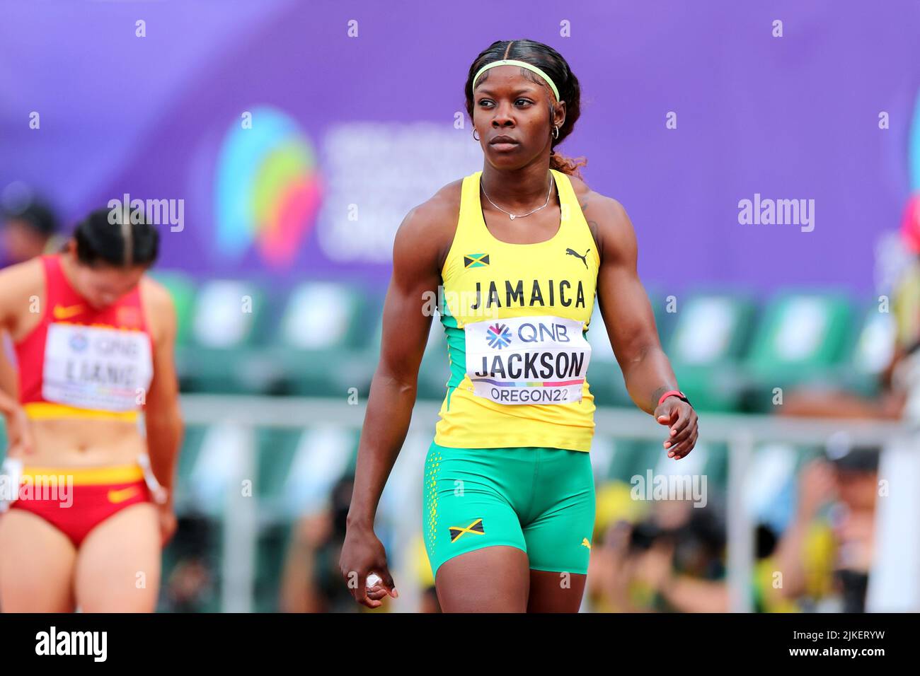 Hayward Field, Eugene, Oregon, USA. 16th July, 2022. Shericka Jackson (JAM), JULY 16, 2022 ...