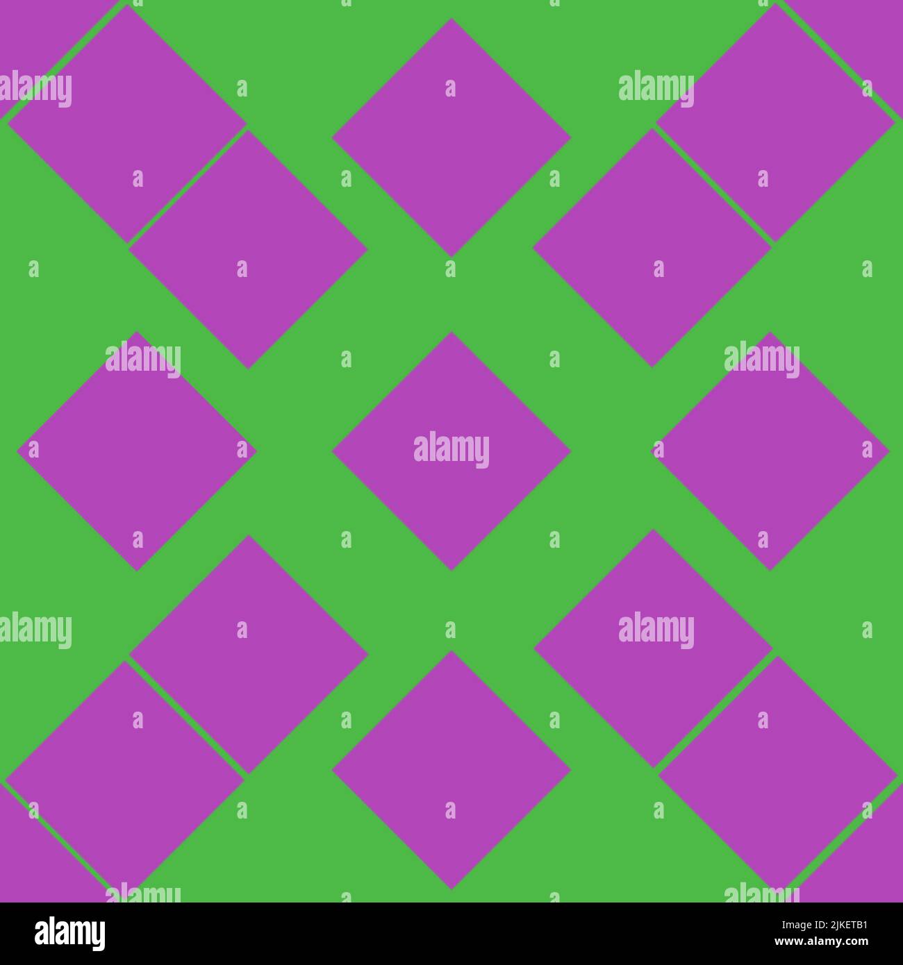 Purple squares on lime green background repeating pattern Stock Photo ...