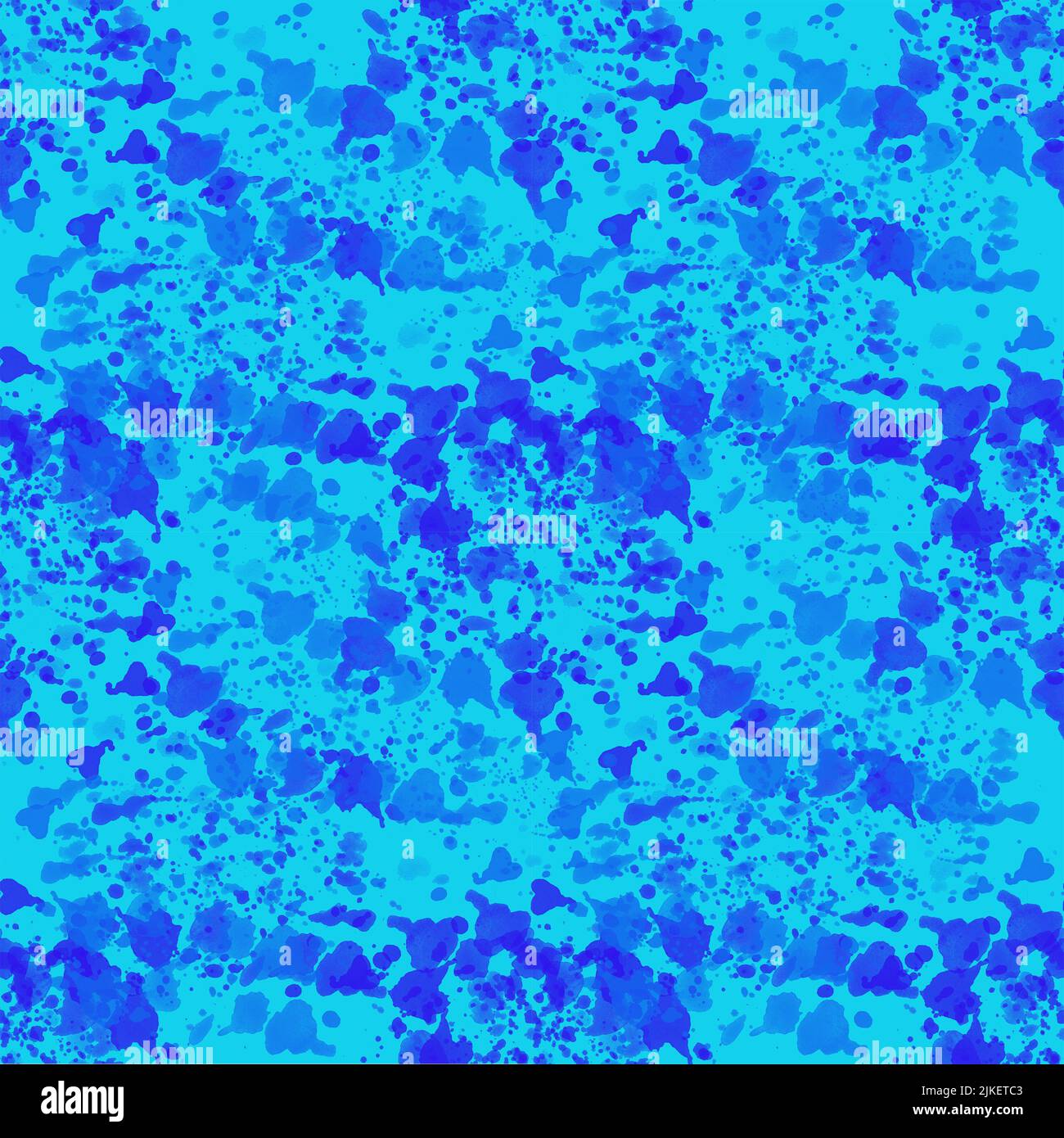 Three shades of blue in this seamless repeat pattern of splatters and ...