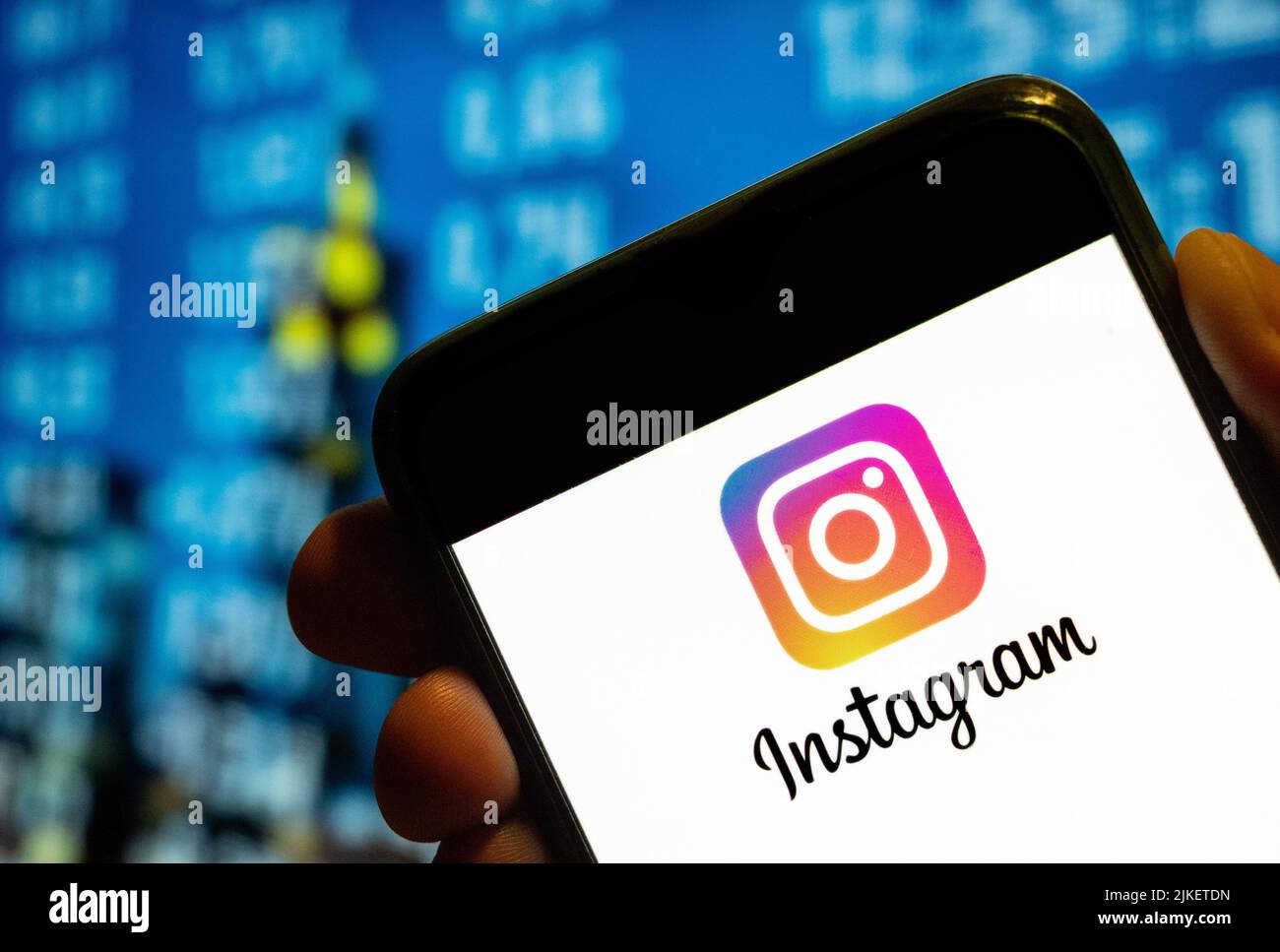 In this photo illustration, the American photo and video-sharing social ...