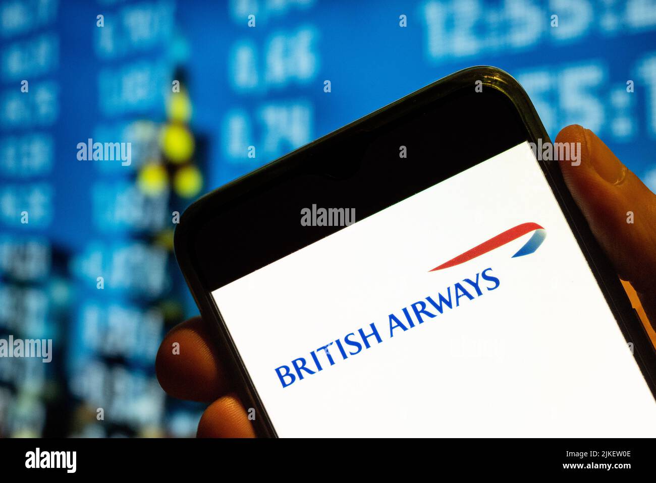 China. 25th July, 2022. In this photo illustration, the British airline ...