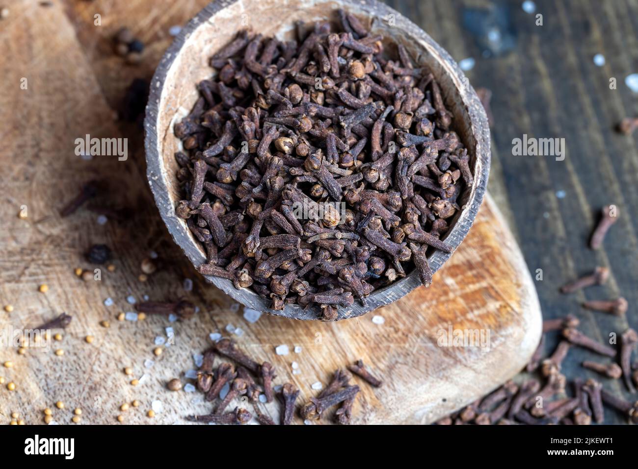 clove spices on the table during the cooking of food, clove spices are ...