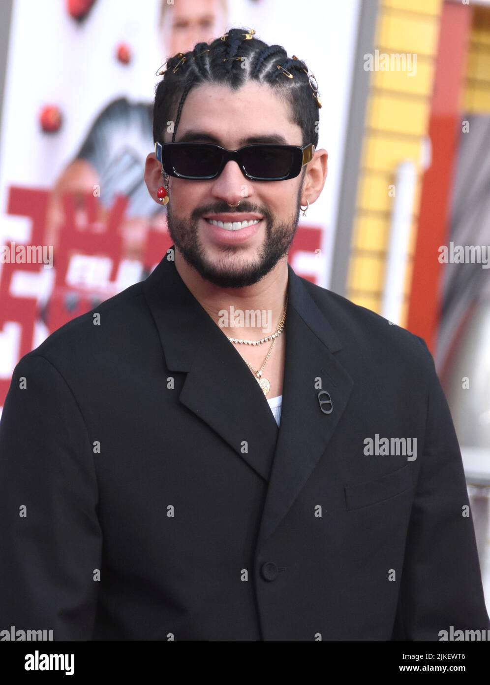 Los Angeles, California, USA 1st August 2022 Singer/Actor Bad Bunny ...