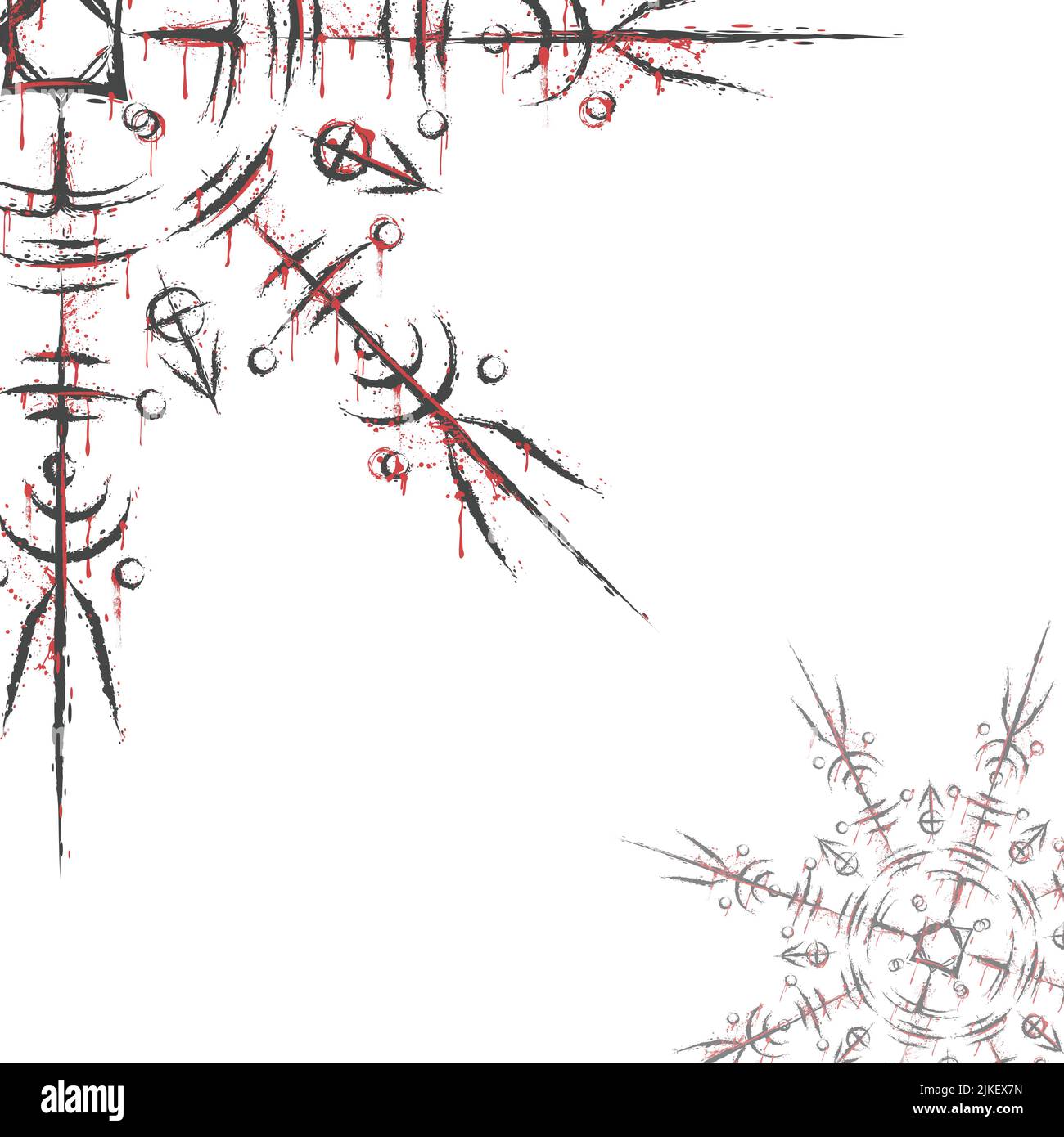 Circle bloody viking rune pattern Stock Vector Image & Art - Alamy