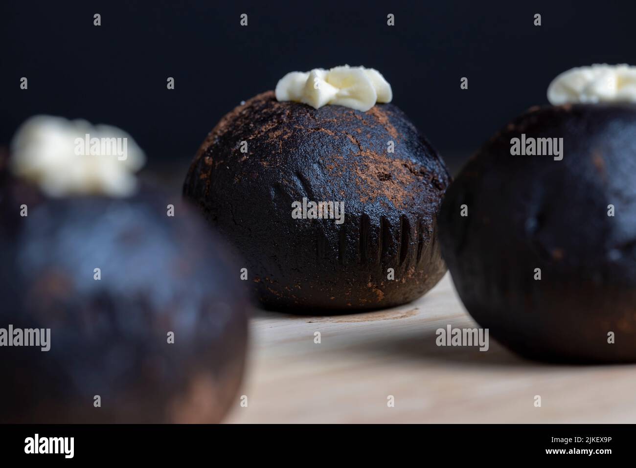 chocolate rum potato cake, a traditional Eastern European dish with ...