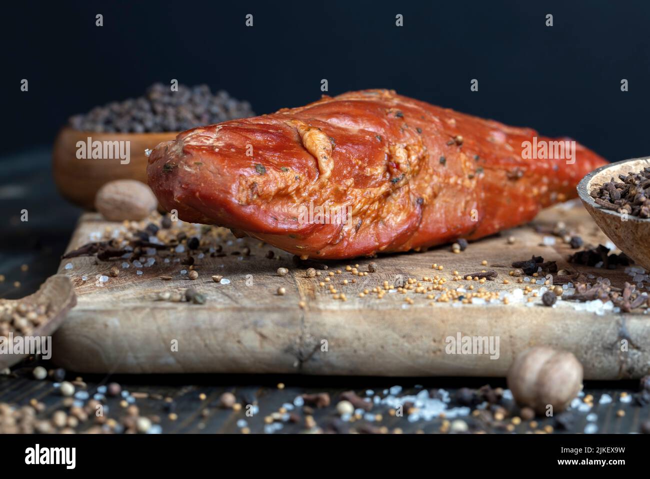industrial production of meat that is cooked at the enterprise, food ...