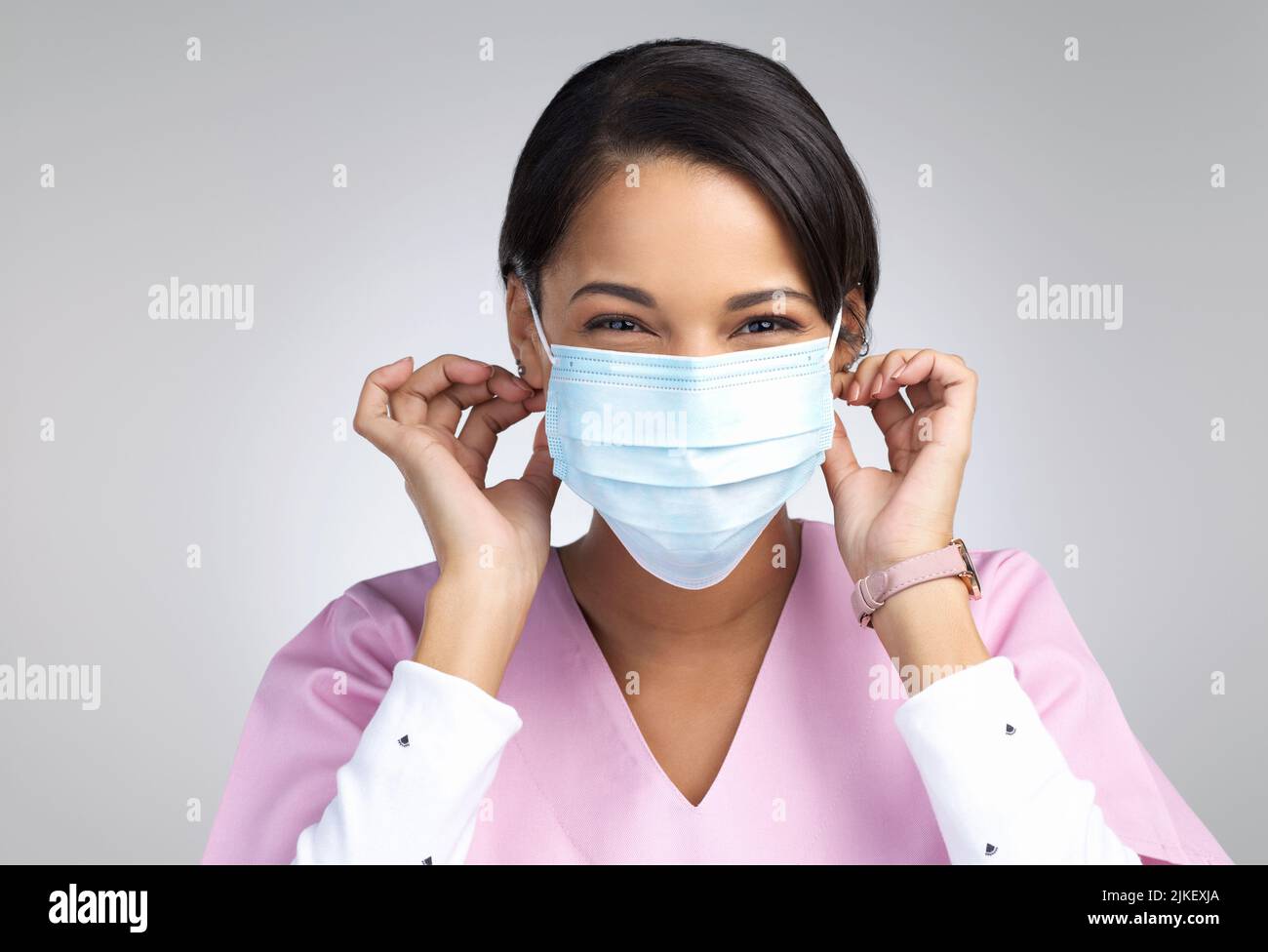 Nurse portrait studio behind hi-res stock photography and images - Alamy