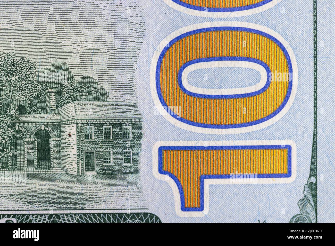details of cash American hundred dollars, cash American dollars with a ...