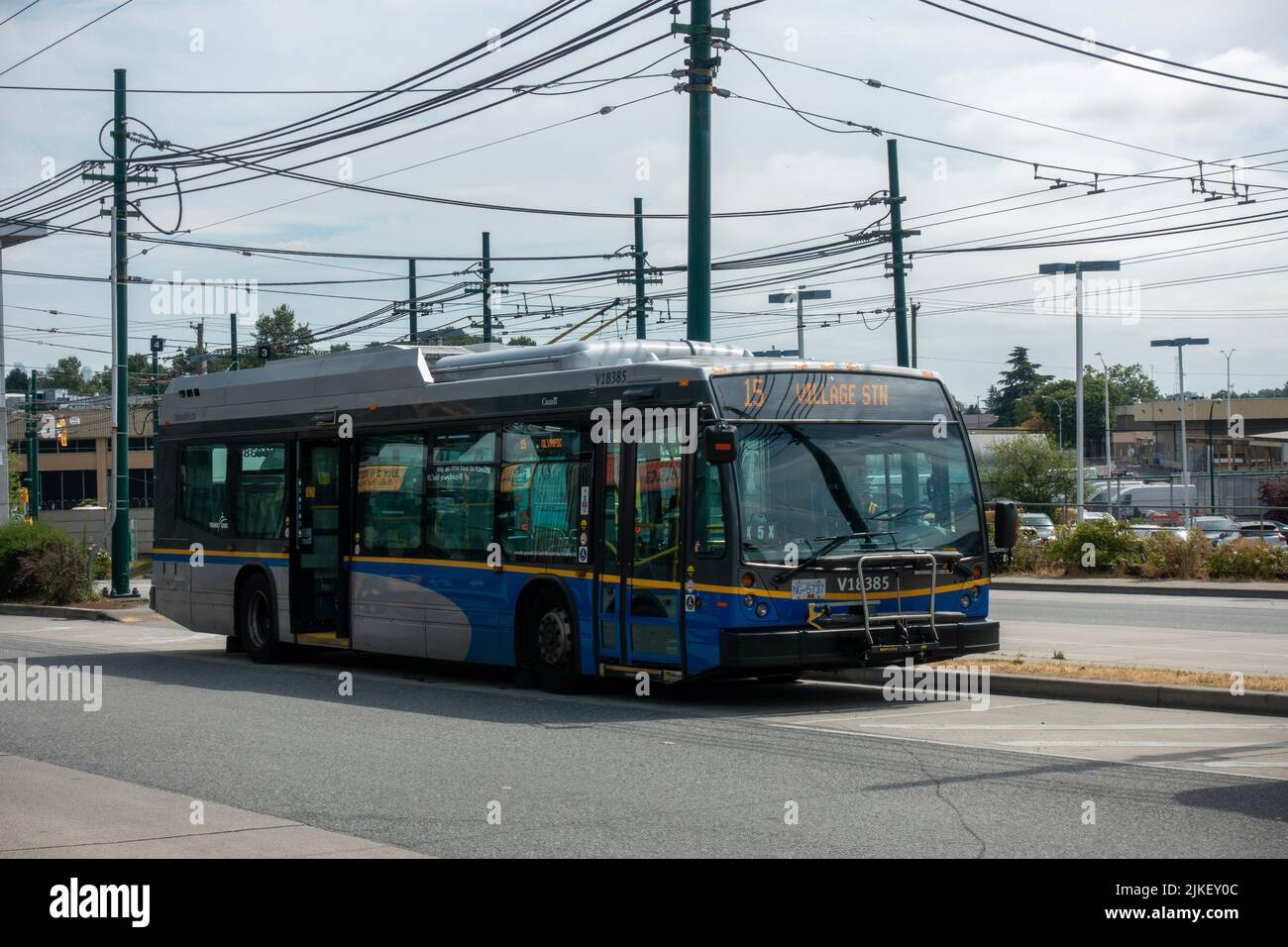 Bus in Vancouver, British Columbia Stock Photo - Alamy