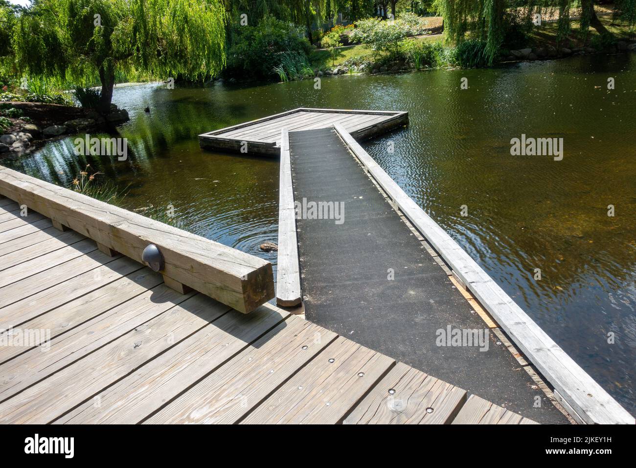Empty Duck Pond in Granville Island Stock Photo - Alamy