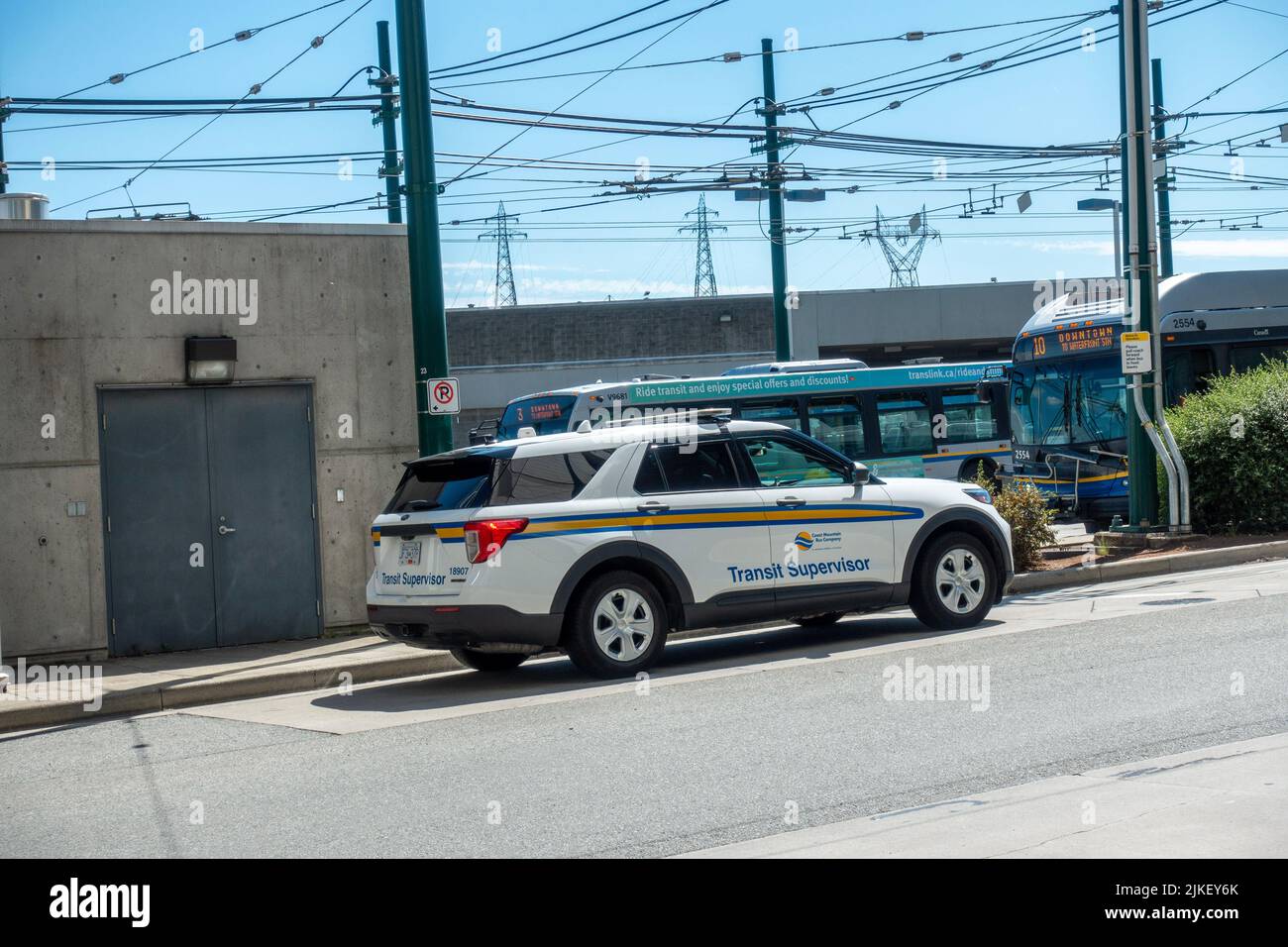 Transit Supervisor Vehicle in Vancouver, British Columbia Canada Stock ...