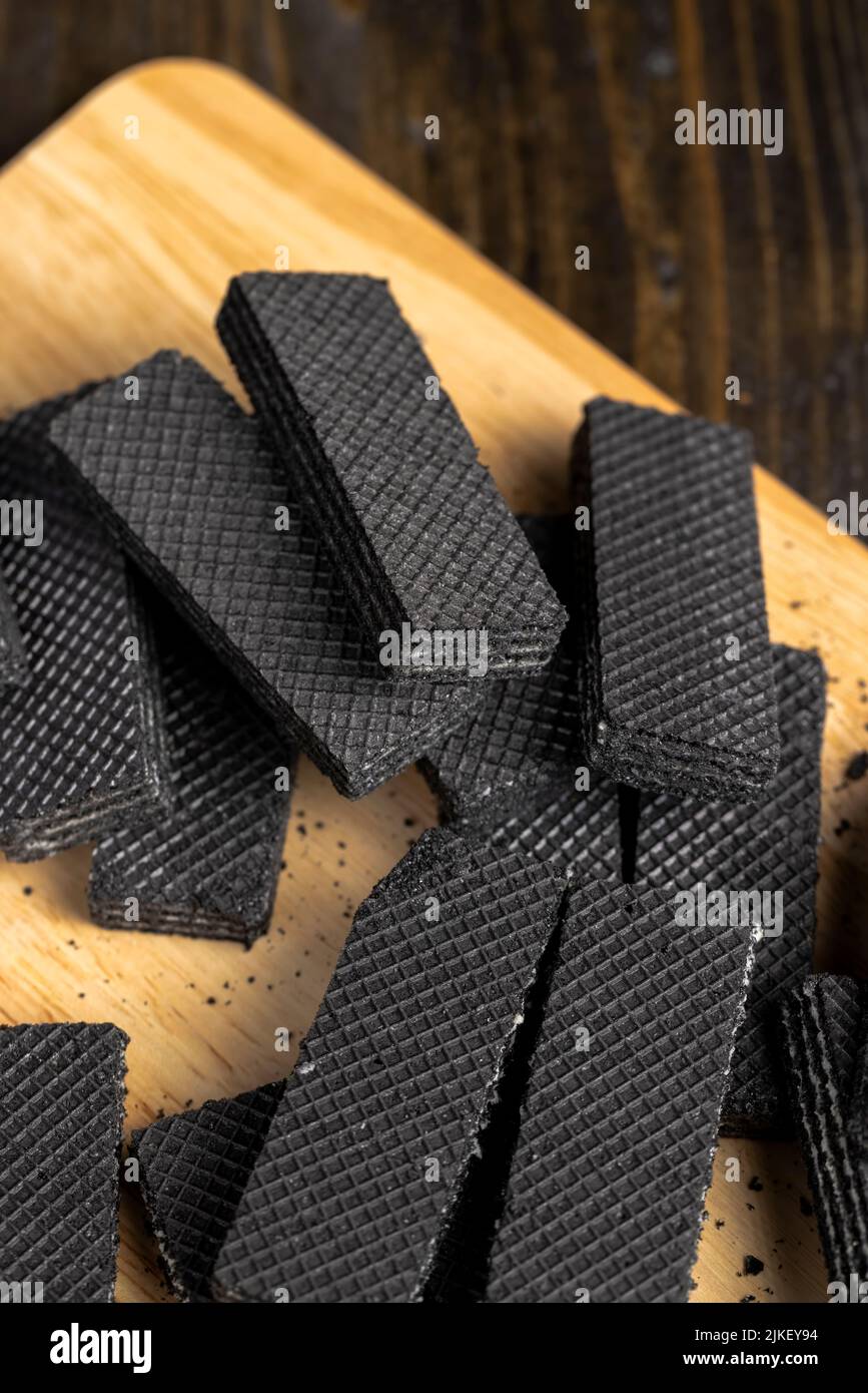 Black waffles hi-res stock photography and images - Alamy