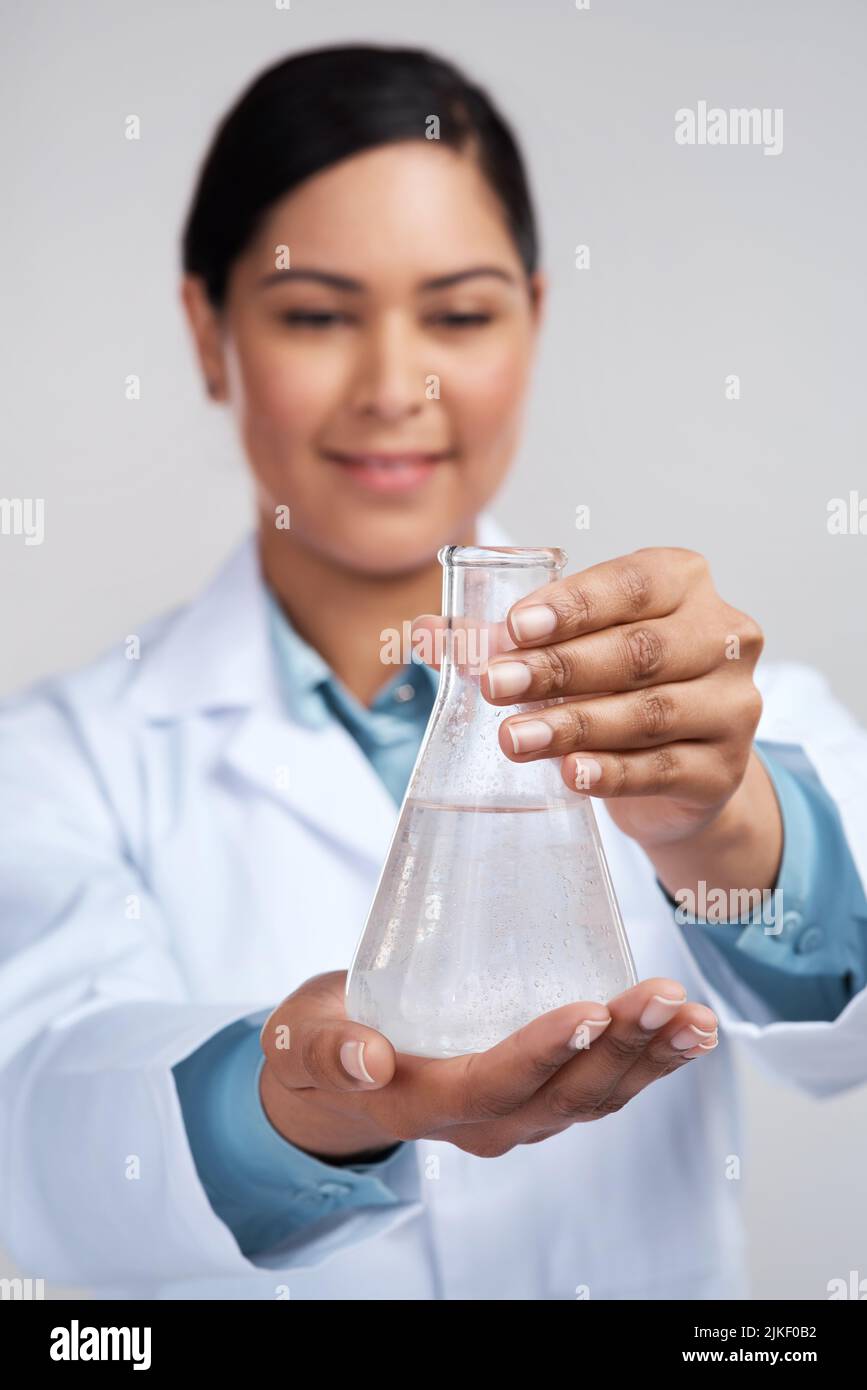 Let me show you my findings. an attractive young female scientist ...